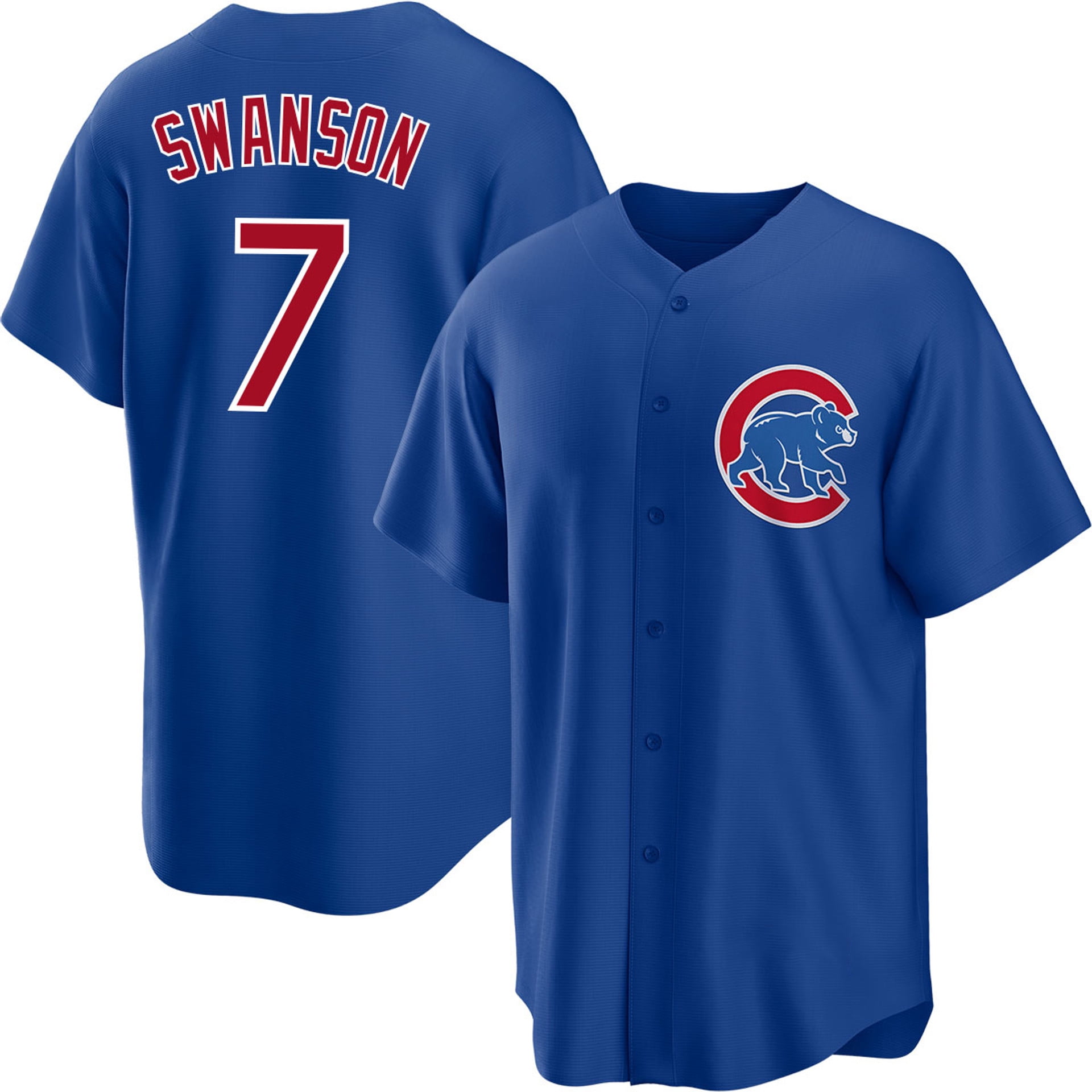 Men's Chicago Swanson 7 Royal Replica Stitched T-shirts Player ...