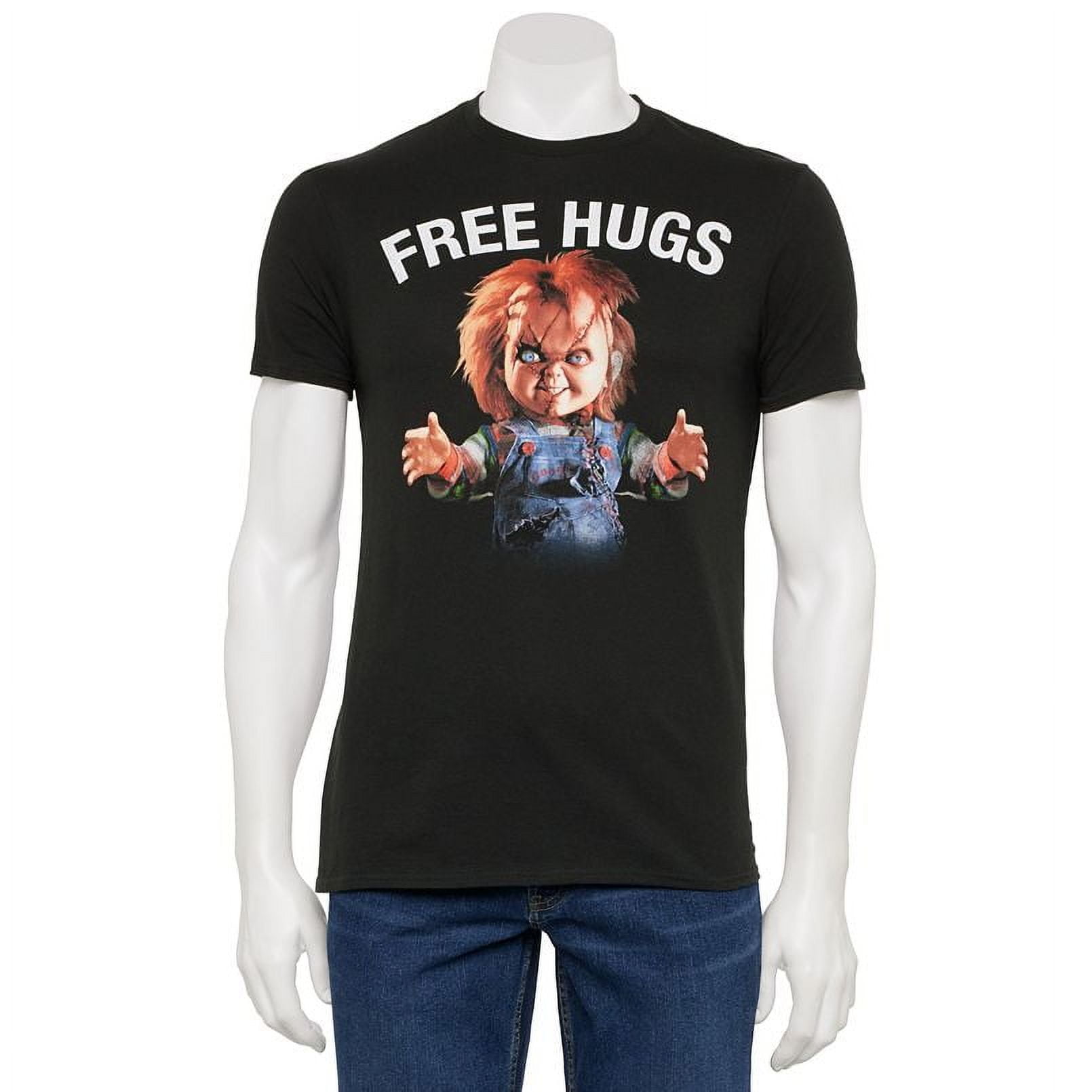 Men's Child's Play Chucky "Free Hugs" Graphic Tee - Walmart.com