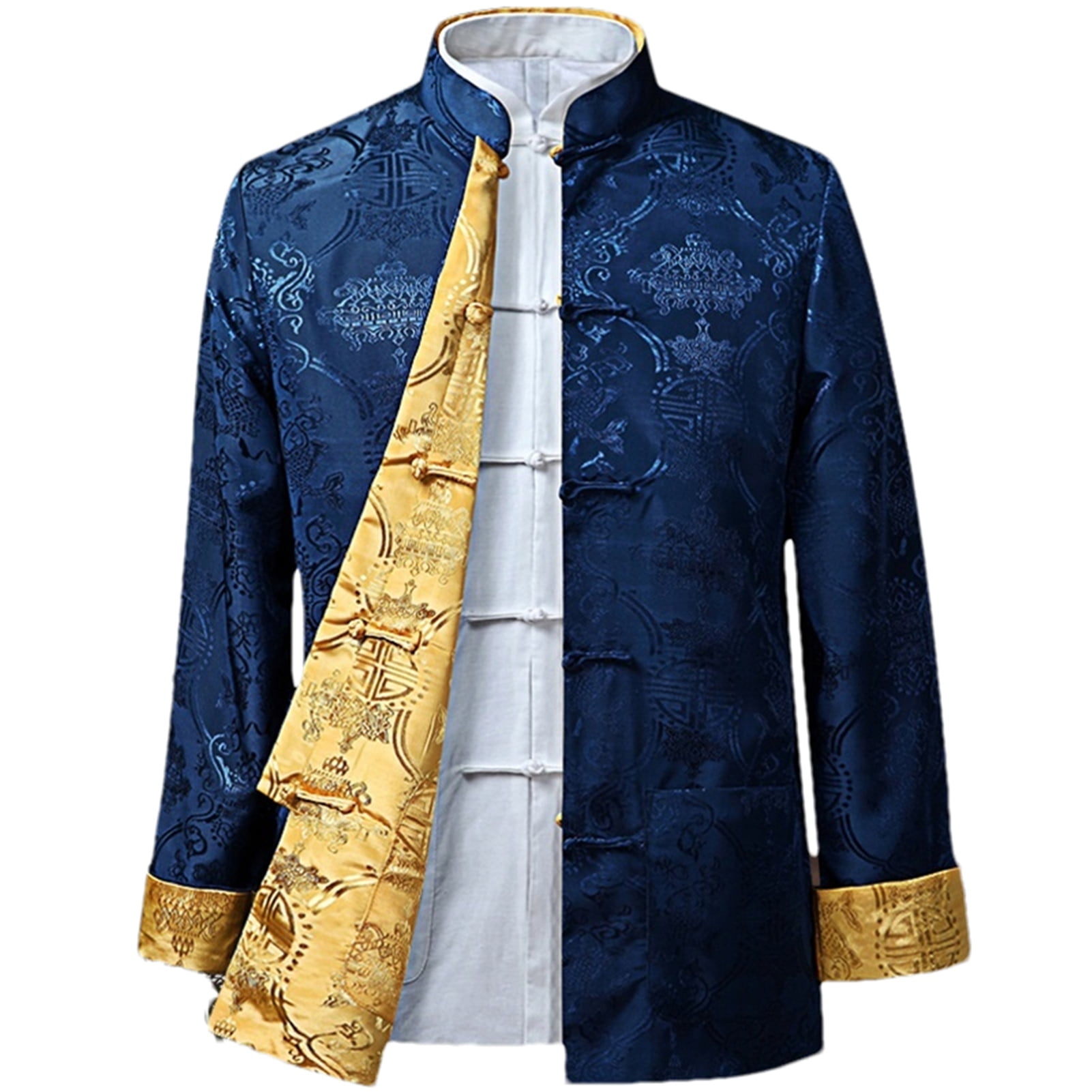 Men's Chinese Dragon Shirt Kung Fu Coats Tang Suit Traditional Chinese ...