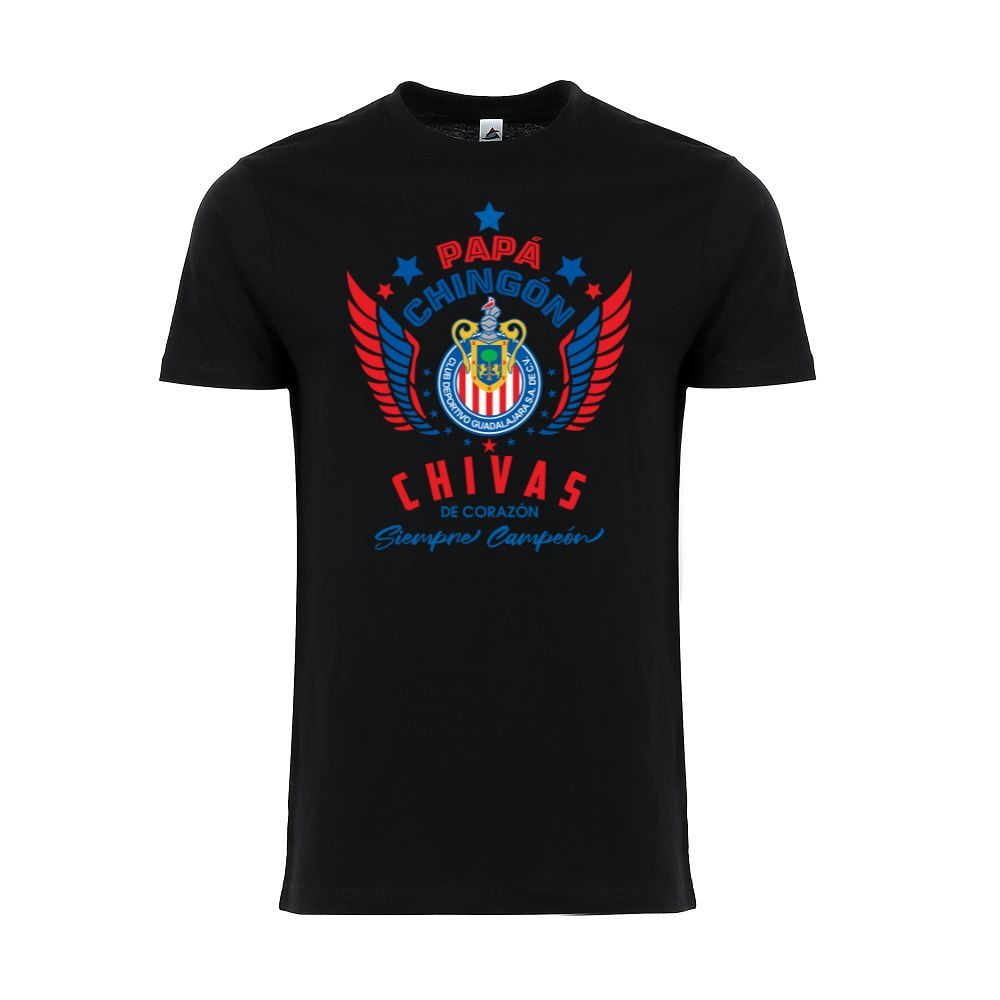 Men's Chivas de Guadalajara Papá Chingón Chivas de Corazon T-Shirts ...