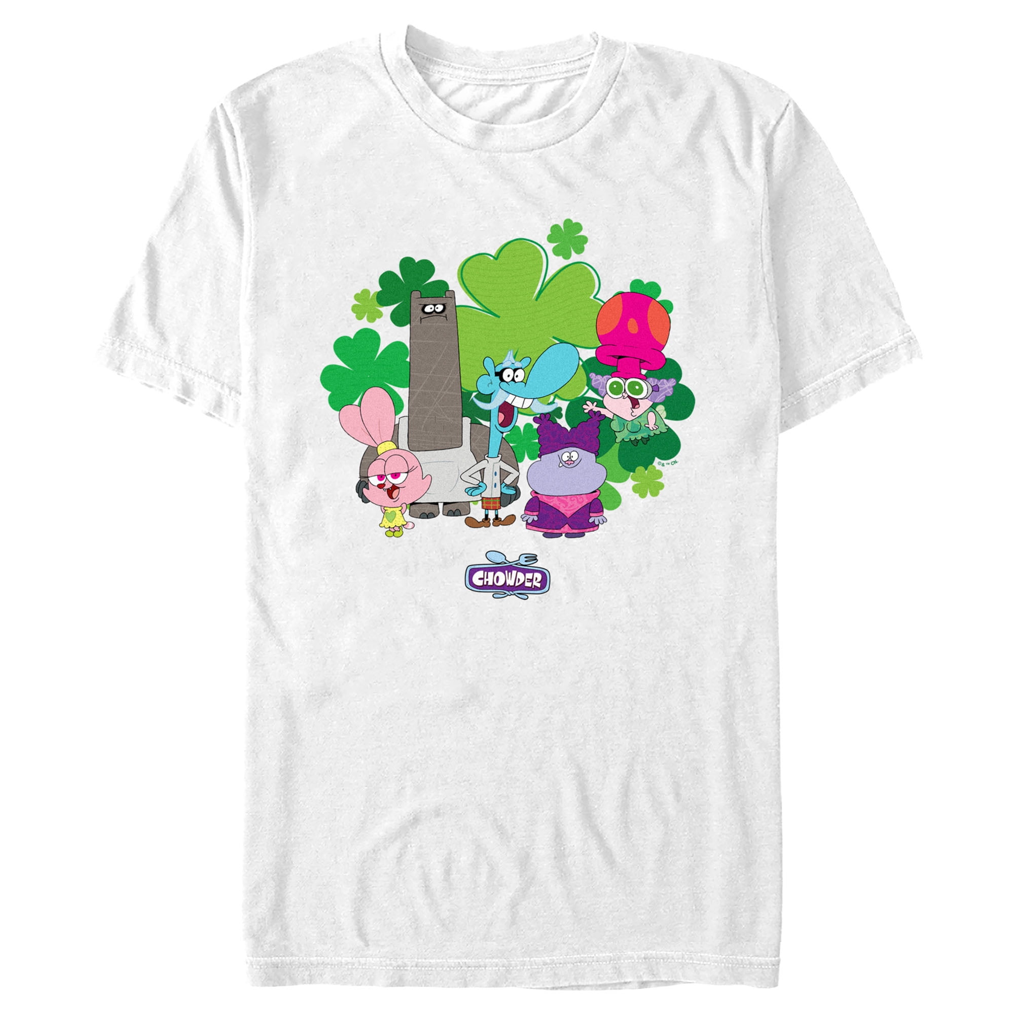 Men's Chowder Main Characters Clovers Graphic Tee White 2X Large ...