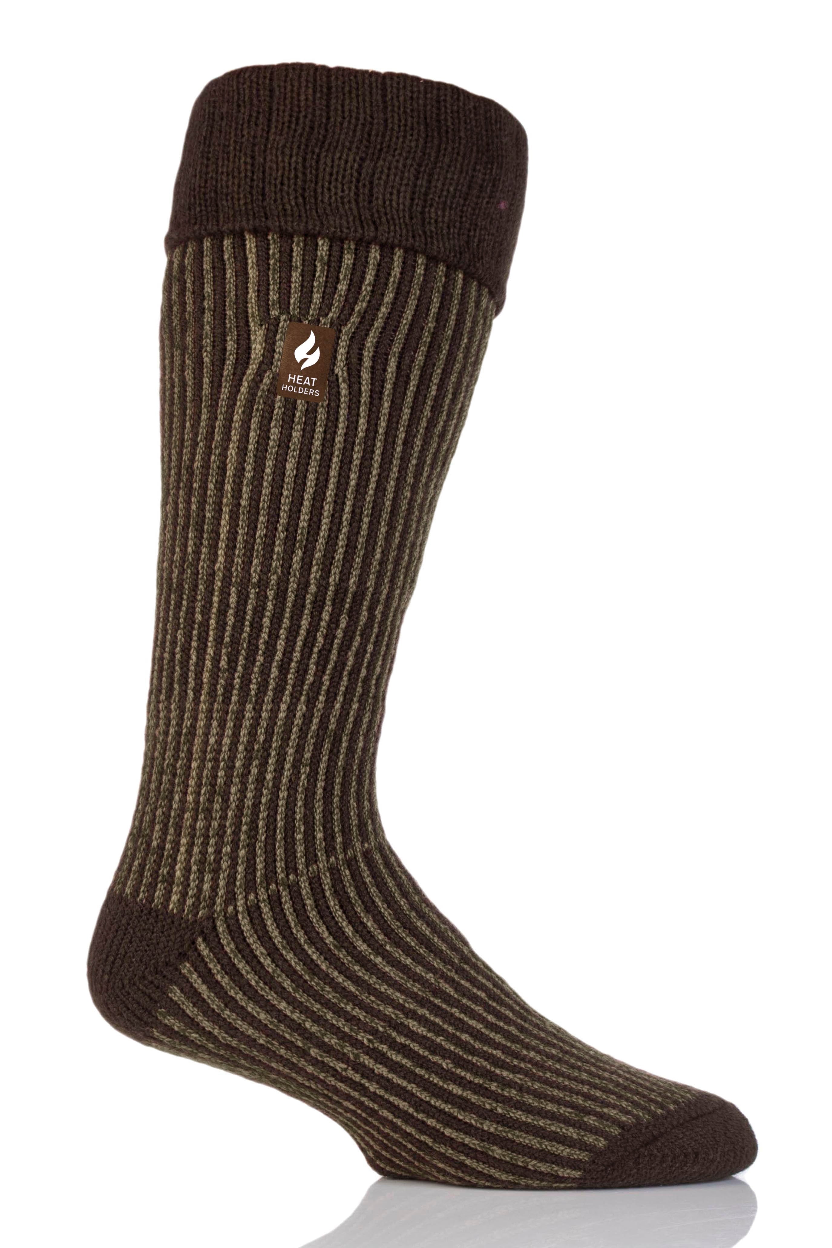 Heat Holders Men's Chris ORIGINAL Ribbed Boot Socks | Warm + Soft ...