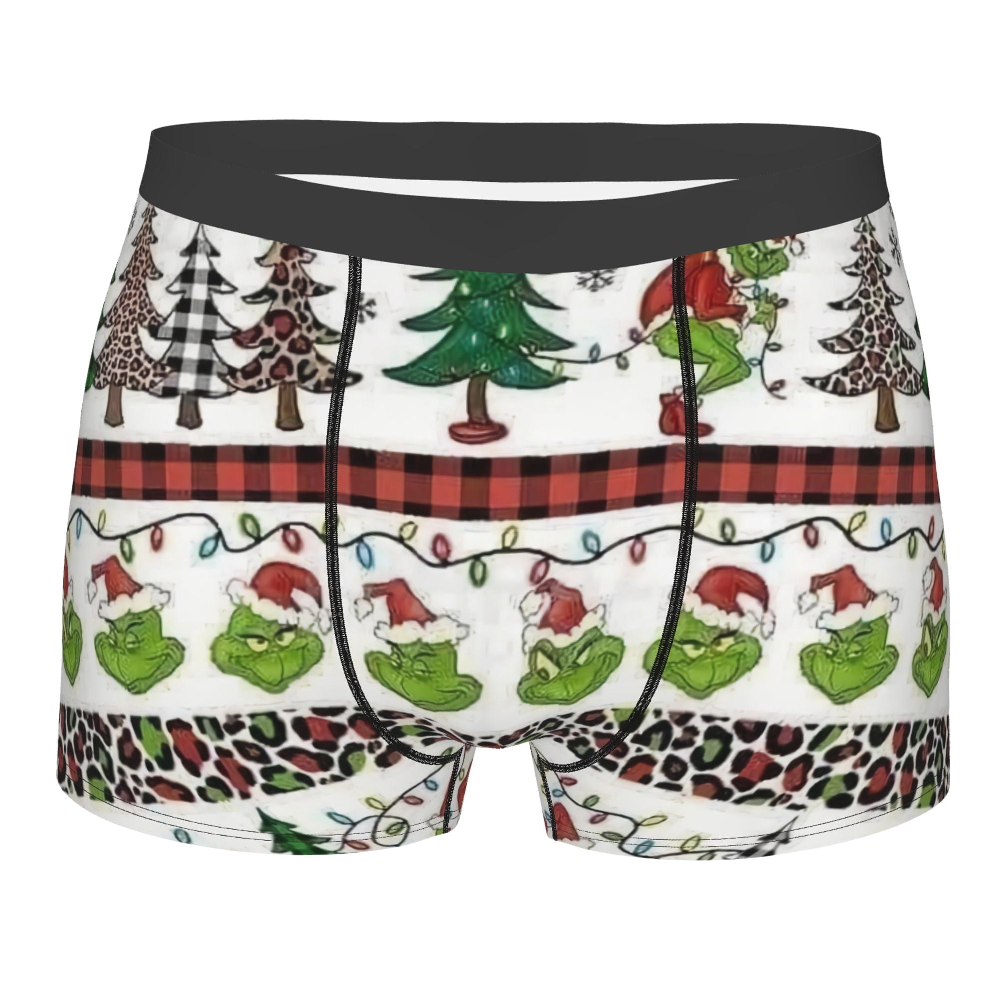 Men's Christmas Grinch Boxer Briefs Funny Boxer Shorts Hilarious Gag ...