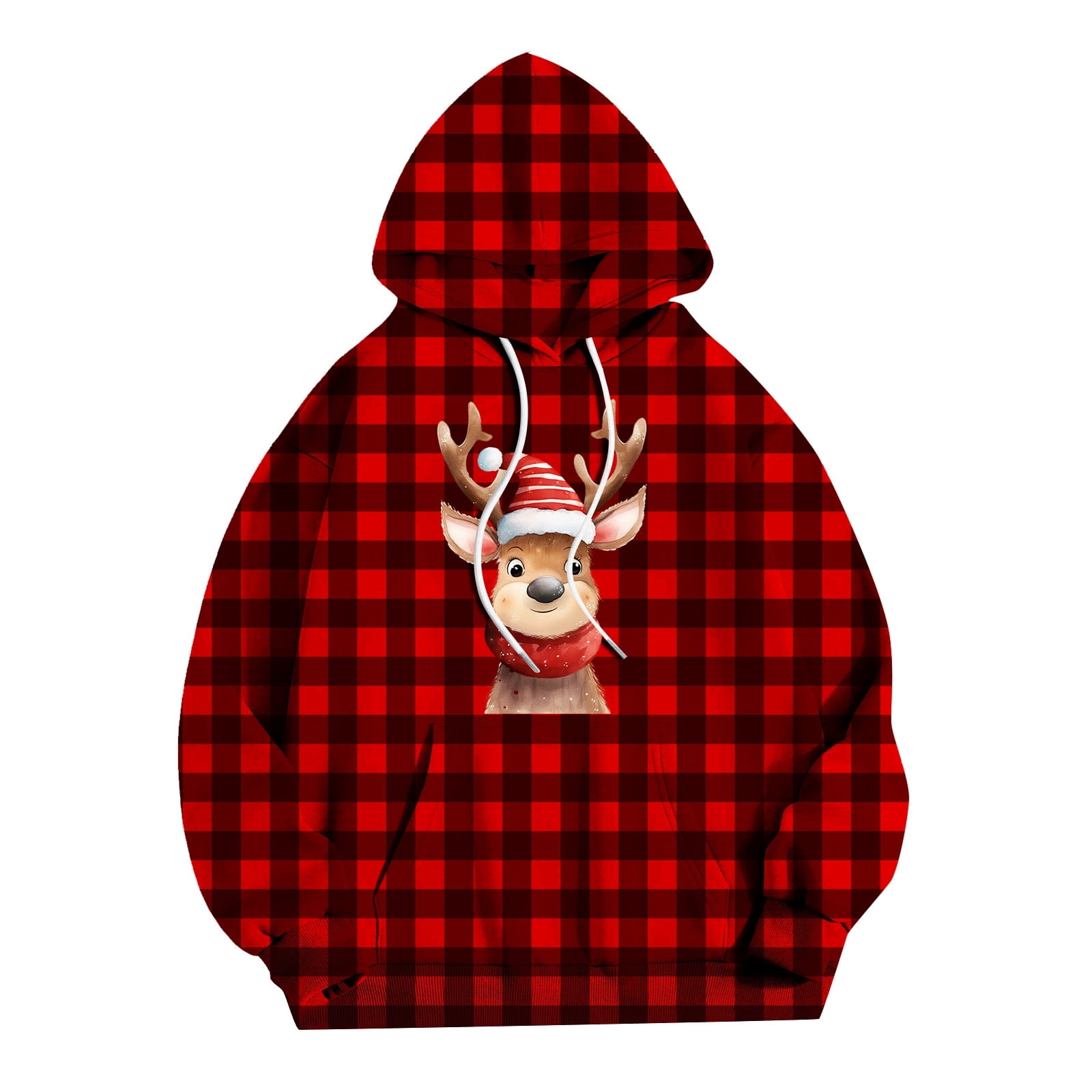 Men's Christmas Reindeer Fashion Casual Part 3D Print Long Sleeve ...