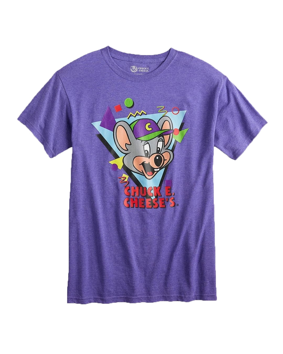 Men's Chuck E. Cheese Purple Graphic T-Shirt - Small - Walmart.com