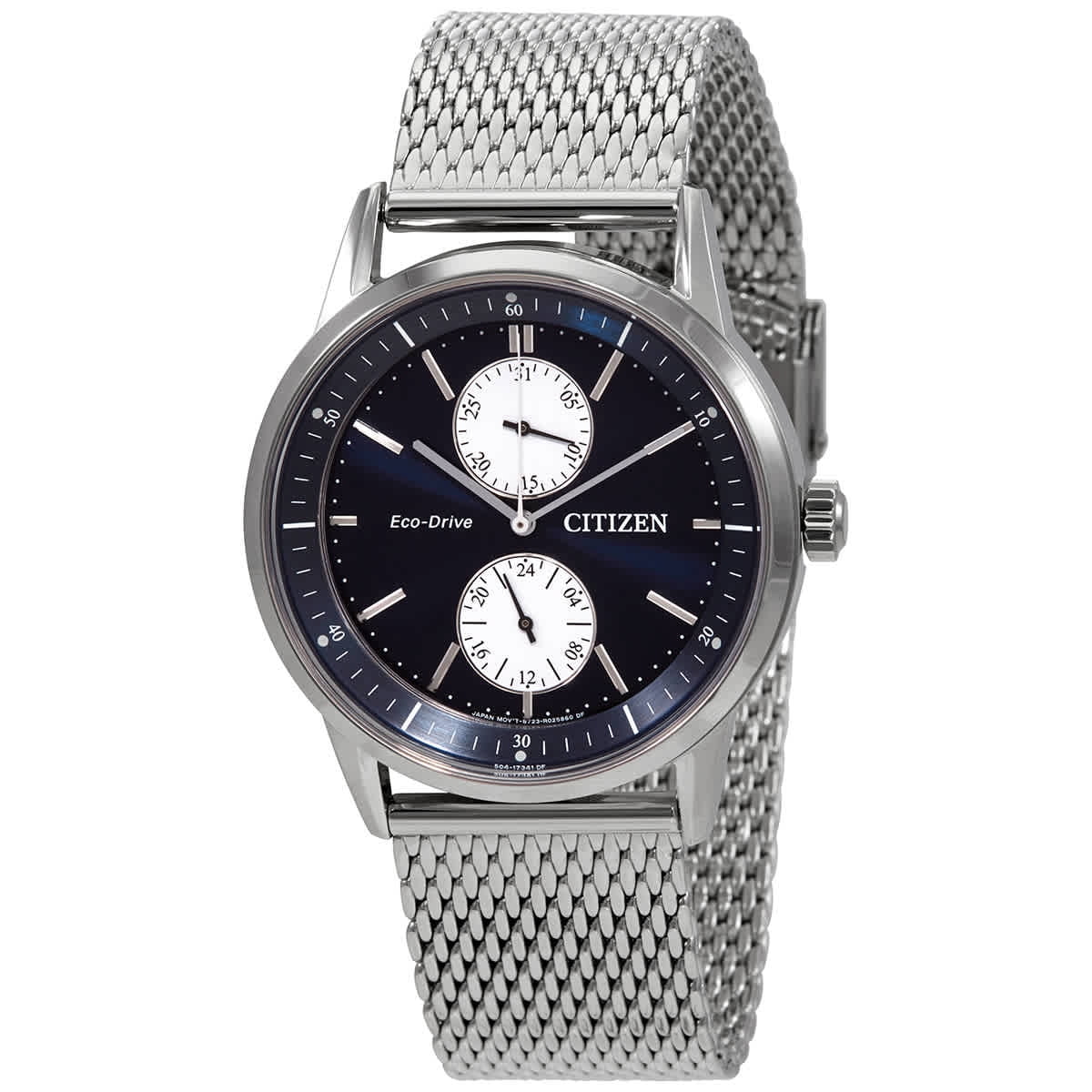 Men's Citizen Eco-Drive Solar Powered Multifunction Mesh Watch BU3020 ...