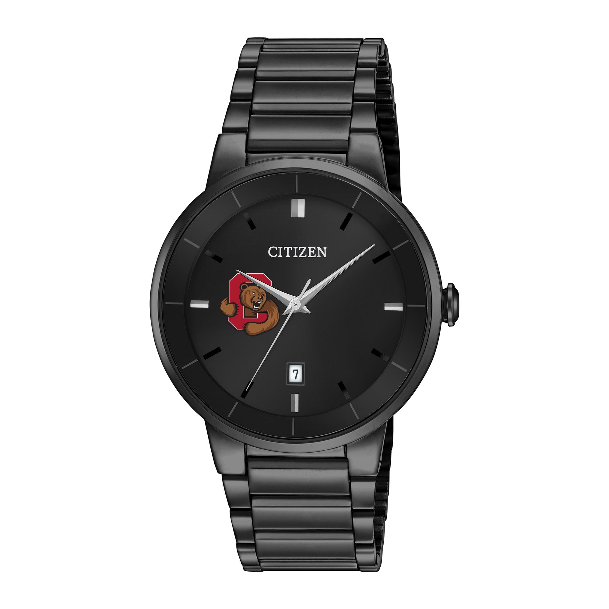 Men's Citizen Watch Black Cornell Big Red Stainless Steel Watch ...