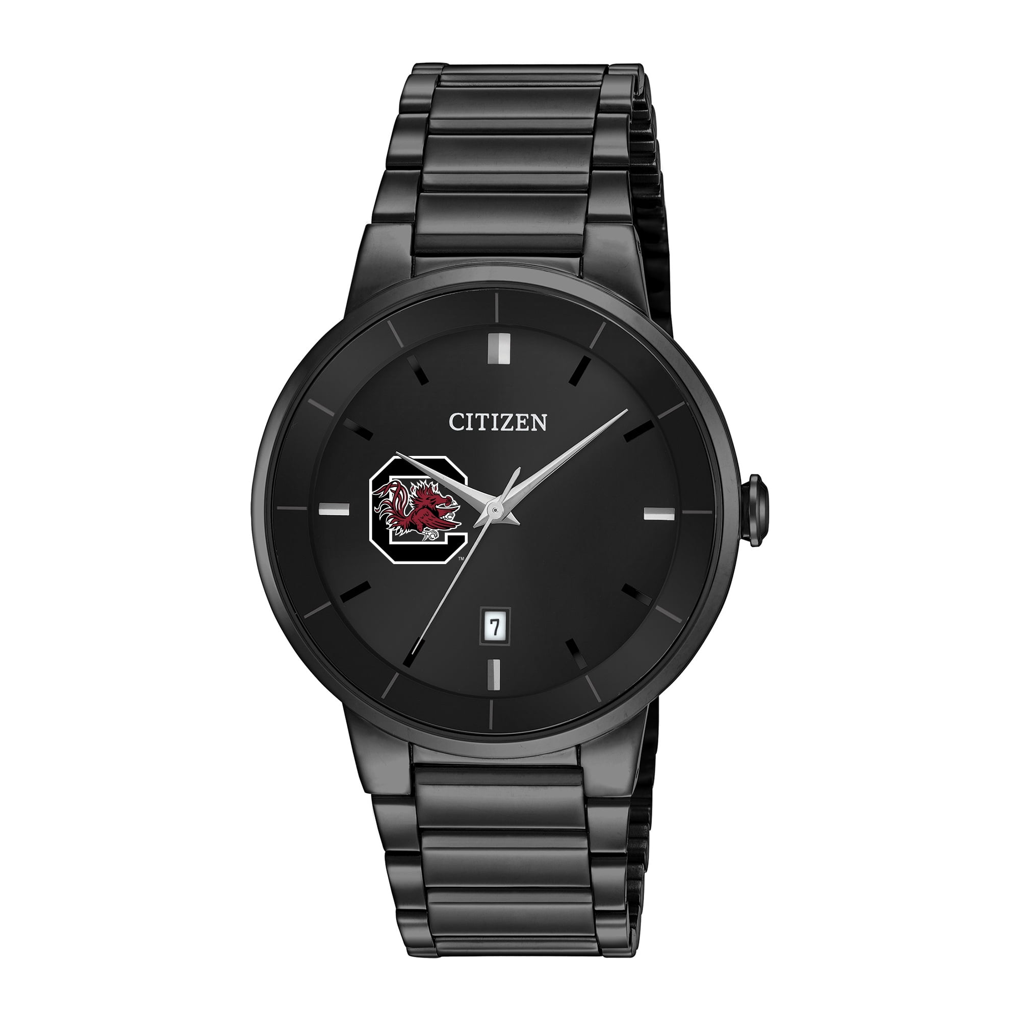 Men's Citizen Watch Black South Carolina Gamecocks Stainless Steel ...