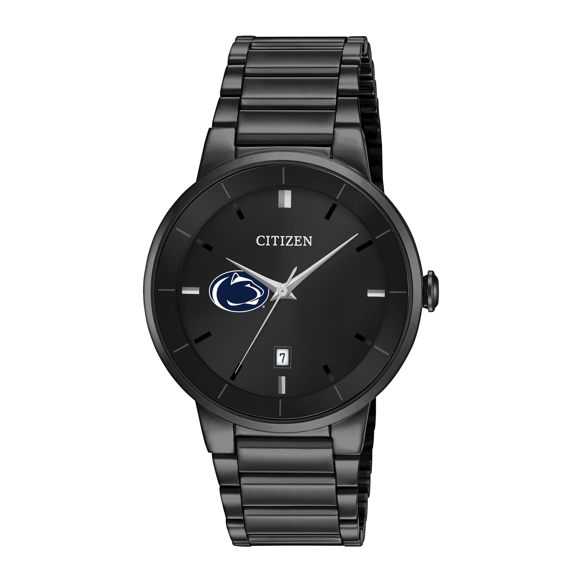 Men's Citizen Watch Penn State Nittany Lions Black Dial Stainless Steel ...