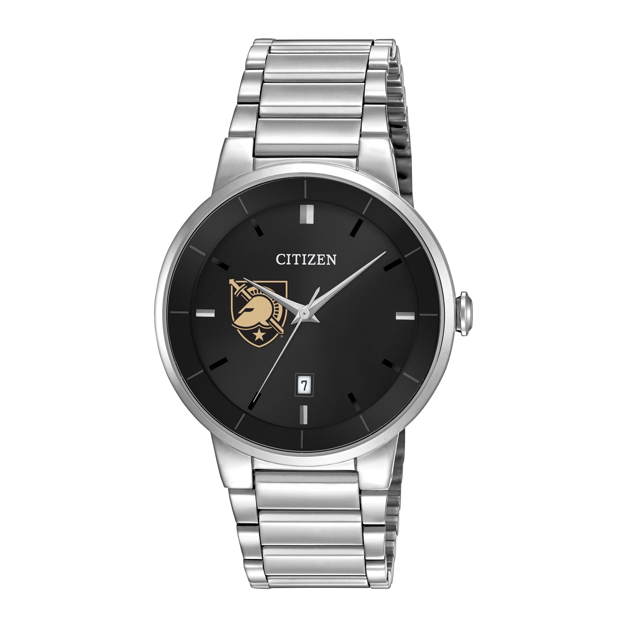 Men's Citizen Watch Silver Army Black Knights Black Dial Stainless ...