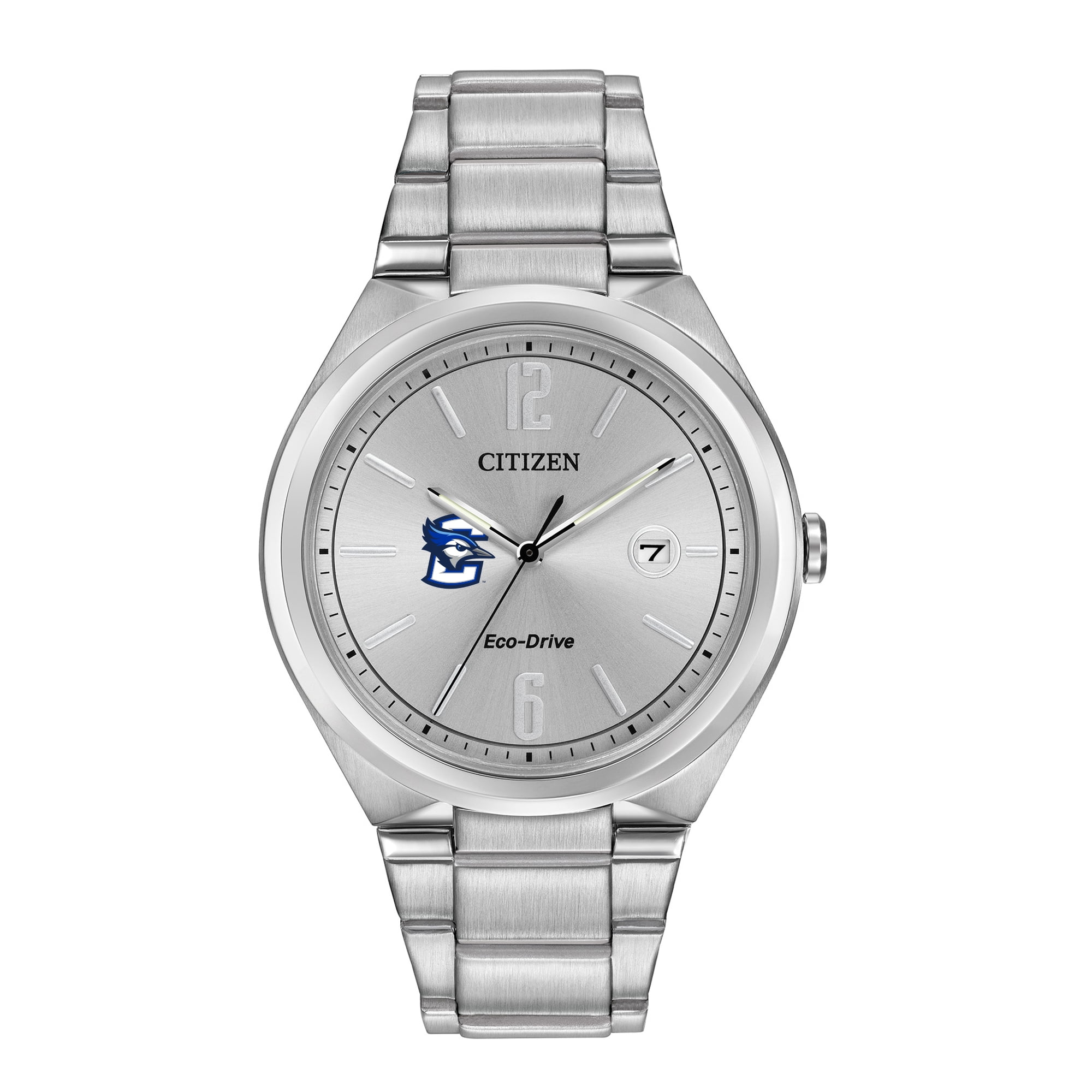 Men's Citizen Watch Silver Creighton Bluejays Citizen Eco-Drive ...