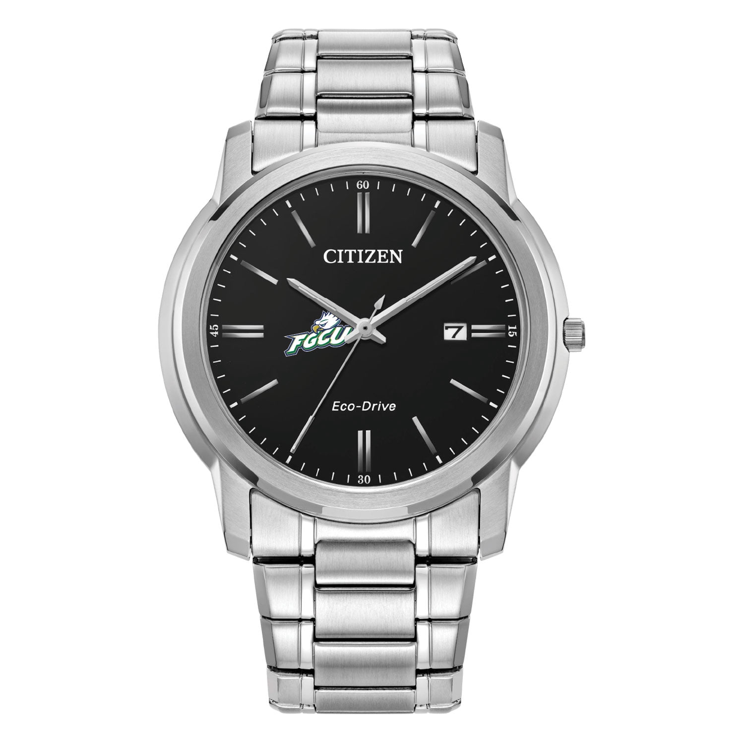 Men's Citizen Watch Silver Florida Gulf Coast Eagles Eco-Drive Black ...