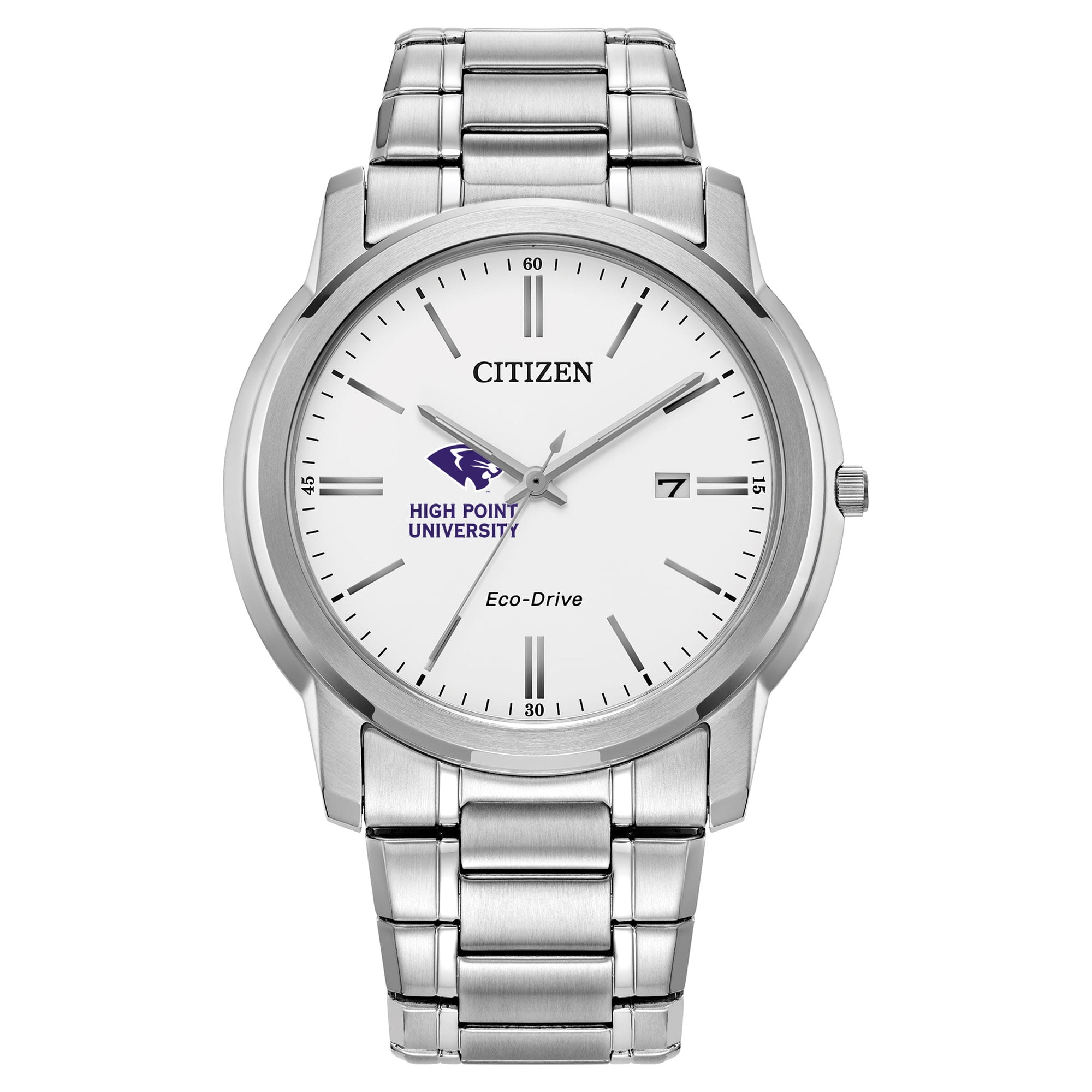 Men's Citizen Watch Silver High Point Panthers Classic Eco-Drive Steel ...