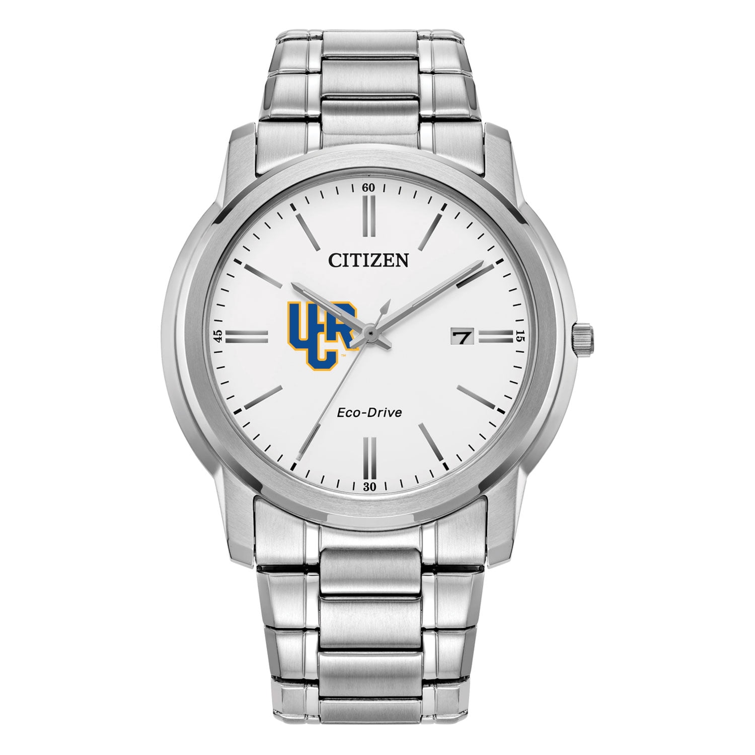Men's Citizen Watch Silver UC Riverside Highlanders Eco-Drive White ...