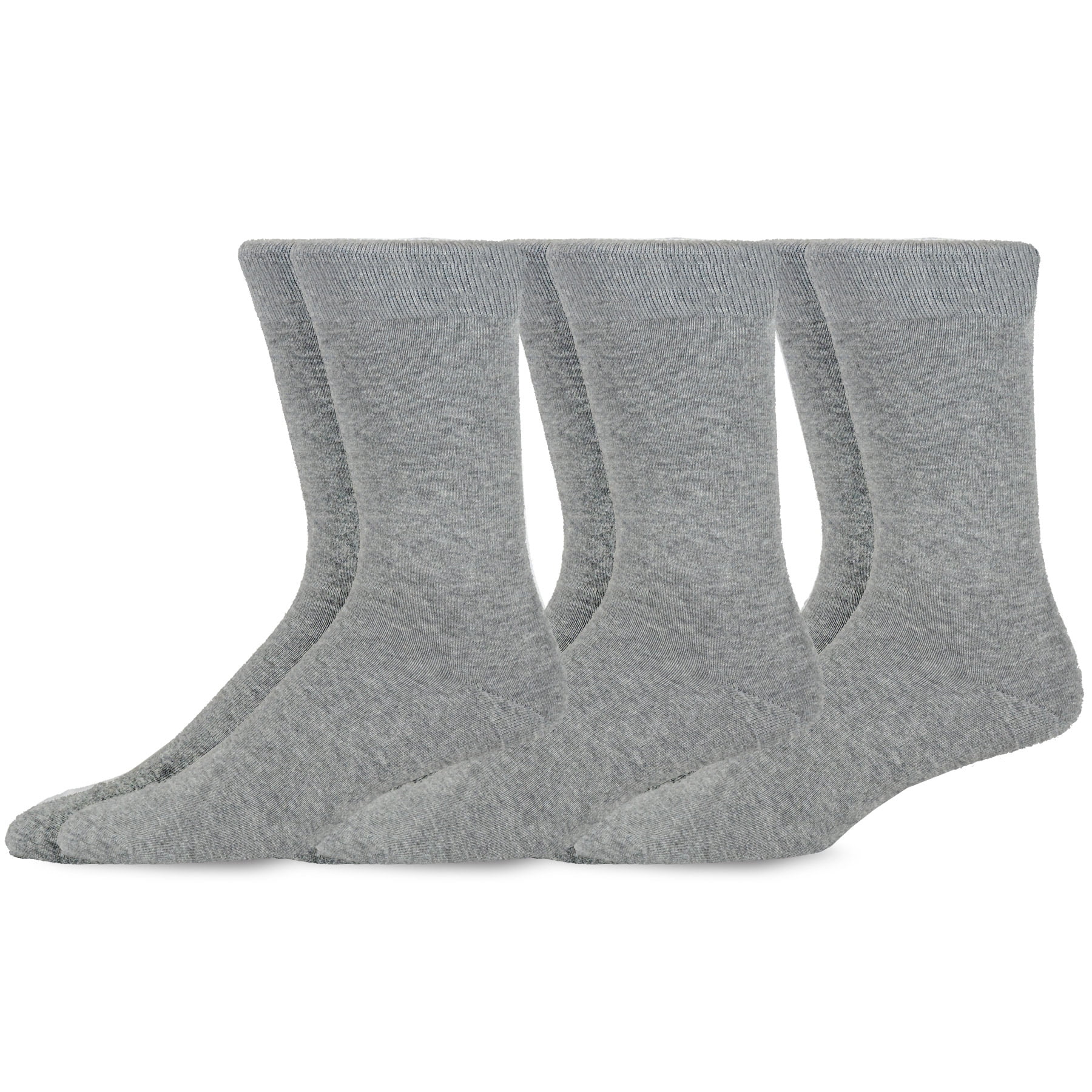 Men's Classic Cotton Crew Dress Socks 3-Pair 10-13 Gift for Him Office ...