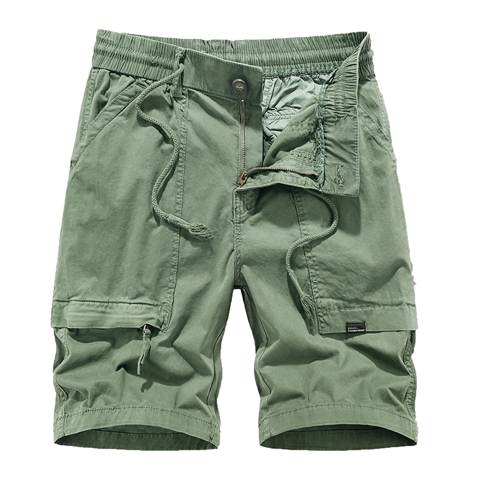 Men's Classic-Fit Cargo Short Summer Cotton Plain Combat Shorts with ...