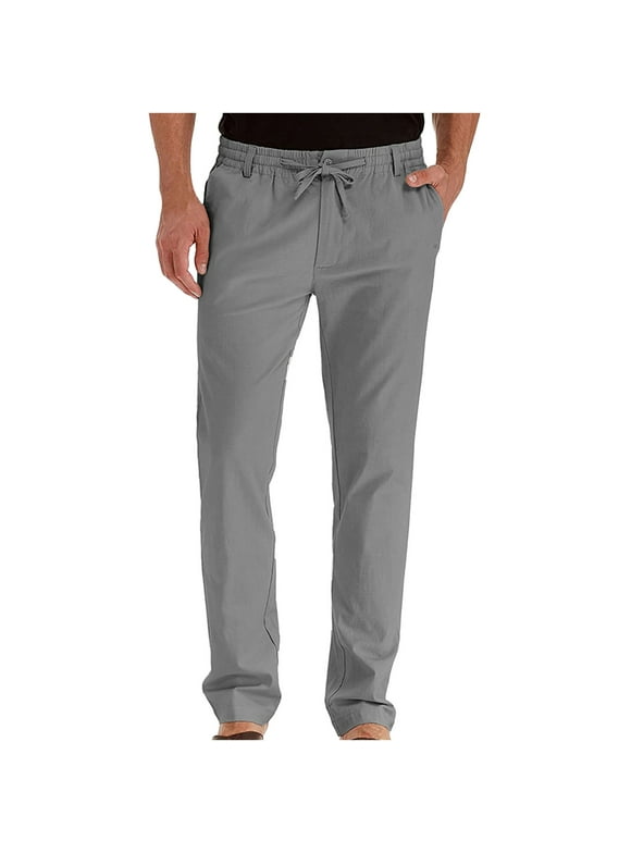 Men Elastic Waist Pants