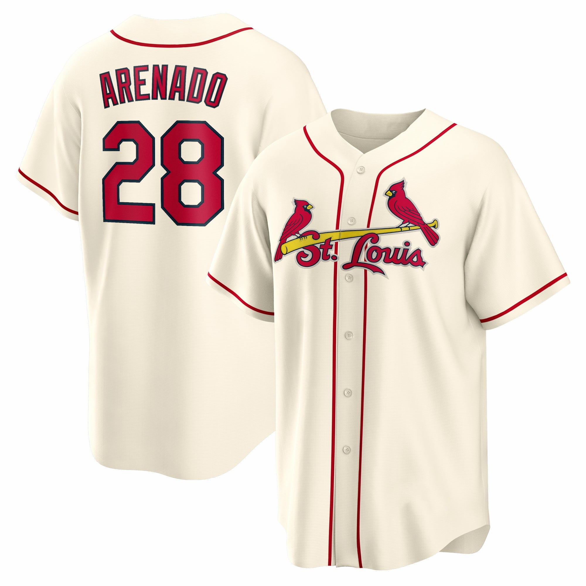 Men's Classic Season Cardinals Nolan Arenado#28 Jersey Baseball Team ...