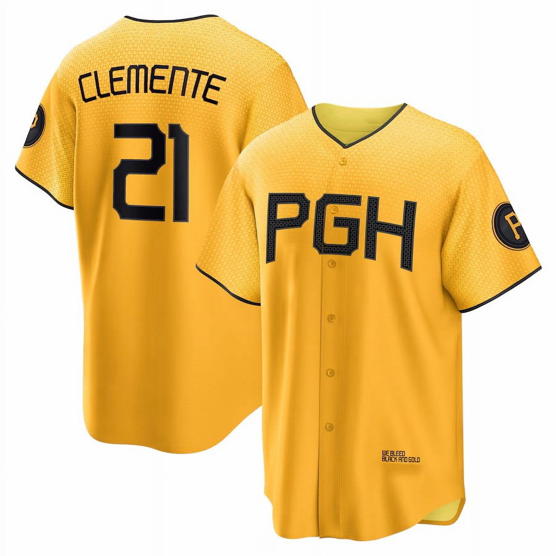 Men's Classic Season Pirates Roberto Clemente#21 Jersey Baseball Team ...