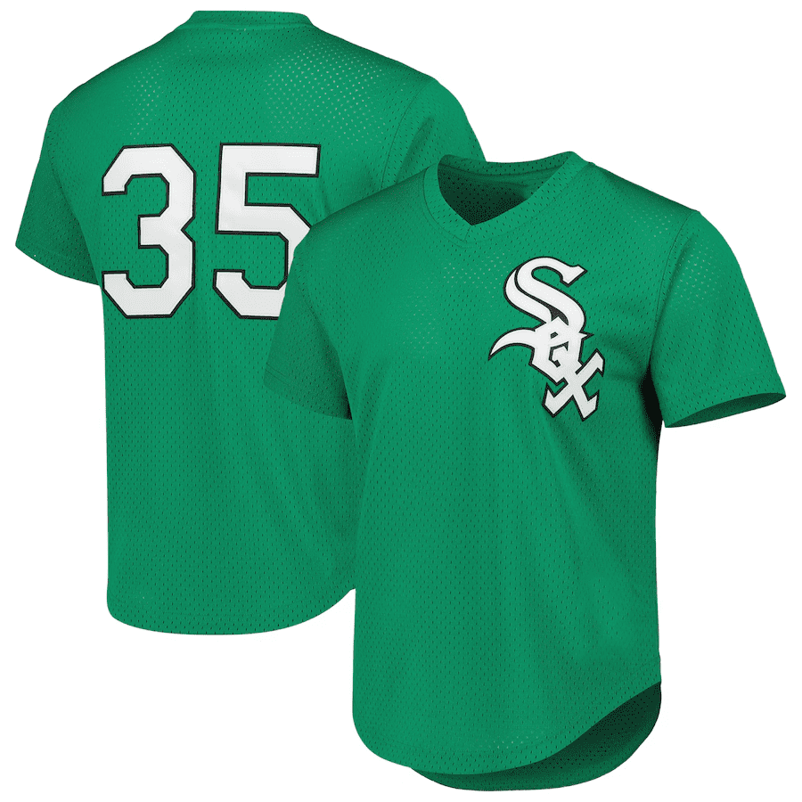 Men's Classic Season White_Sox Frank Thomas#35 Jersey Baseball Team ...