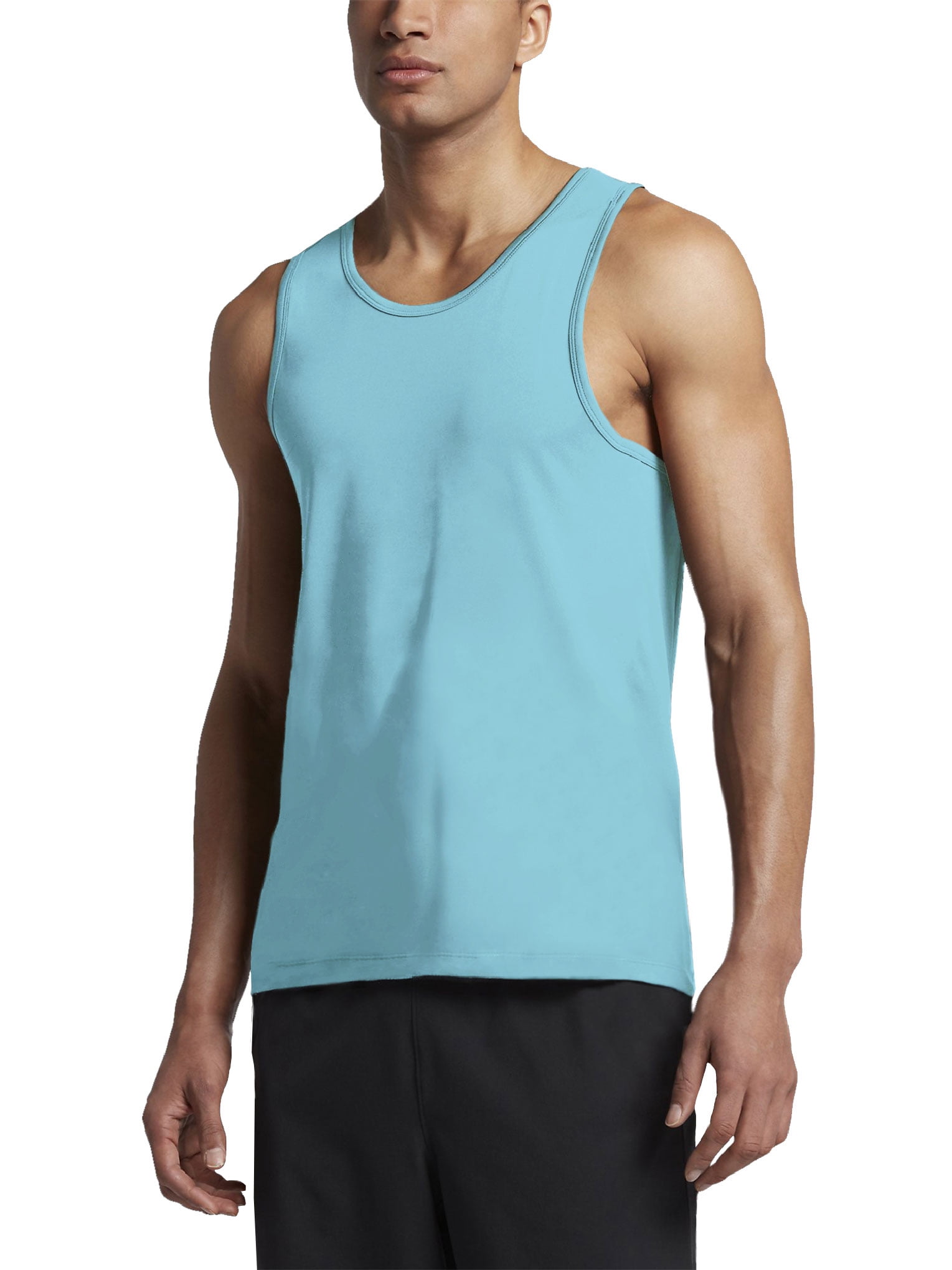 Men's Classic Solid Tank Top Athletic Comfort Sleeveless T Shirts ...