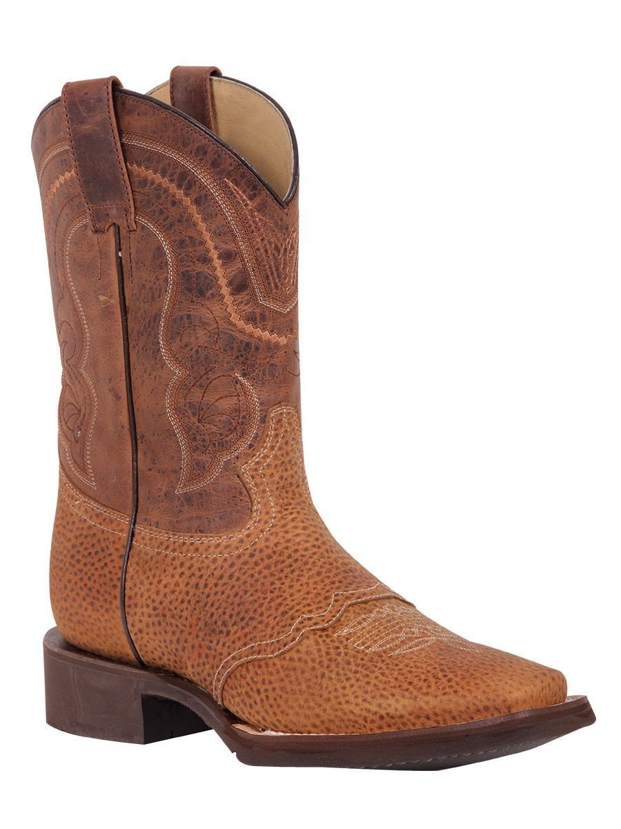 Men's Classic Super Light Leather Rodeo Boots 'El General' Honey-43012 ...