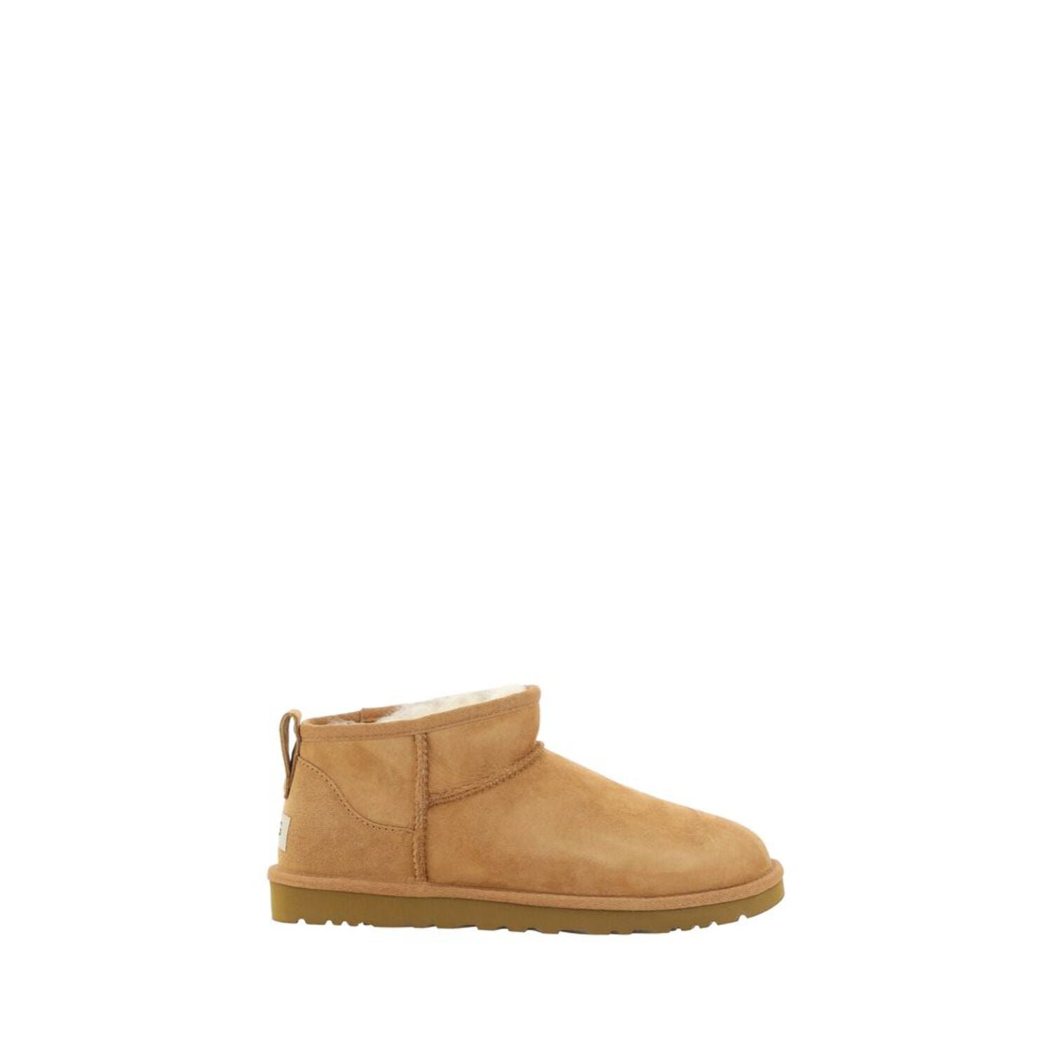 UGG Classic Ultra Mini Slippers, Chestnut Brown with Wool Lining ...