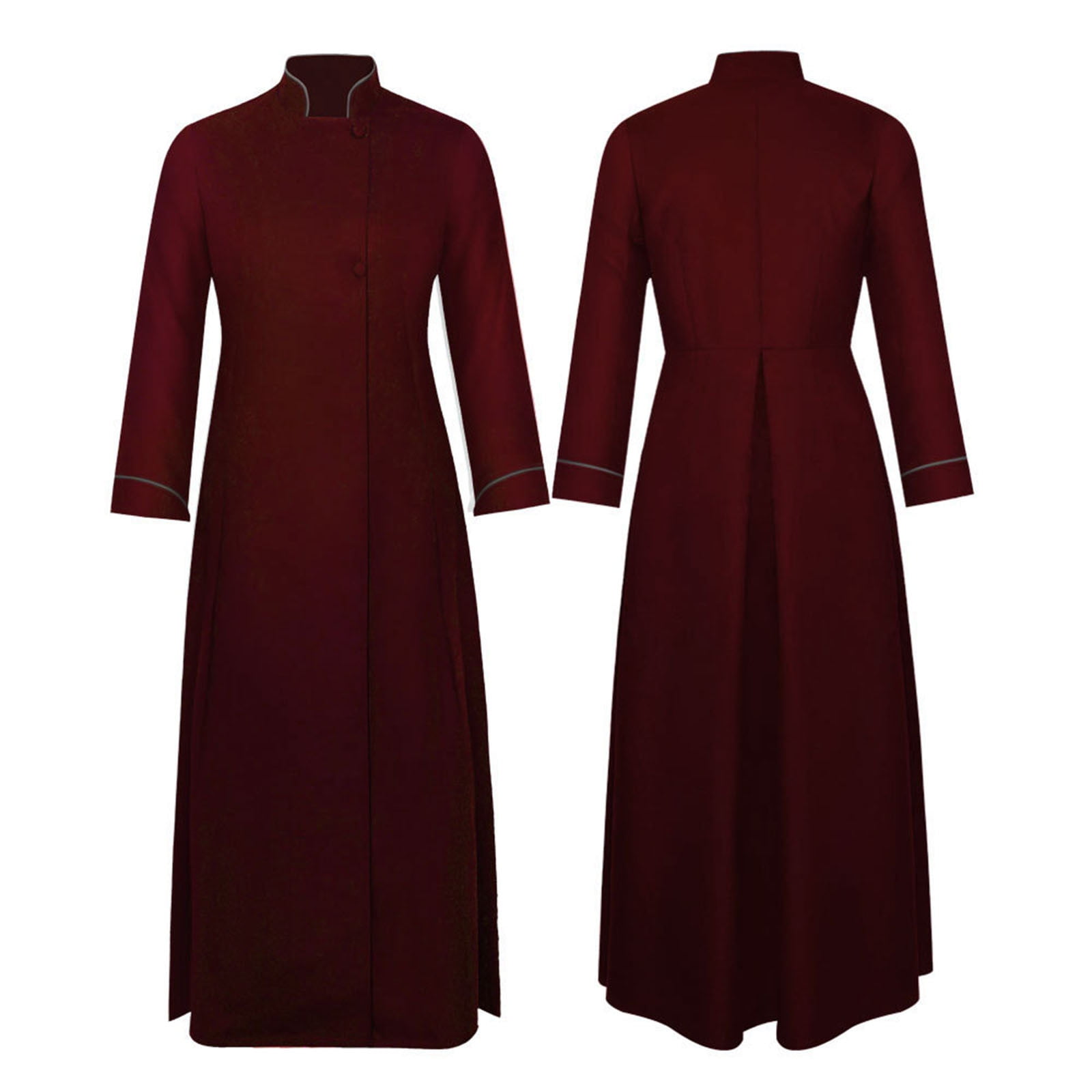 Men's Clergy Robes Minister Choir Robe Medieval Clergy Cassock Preacher ...