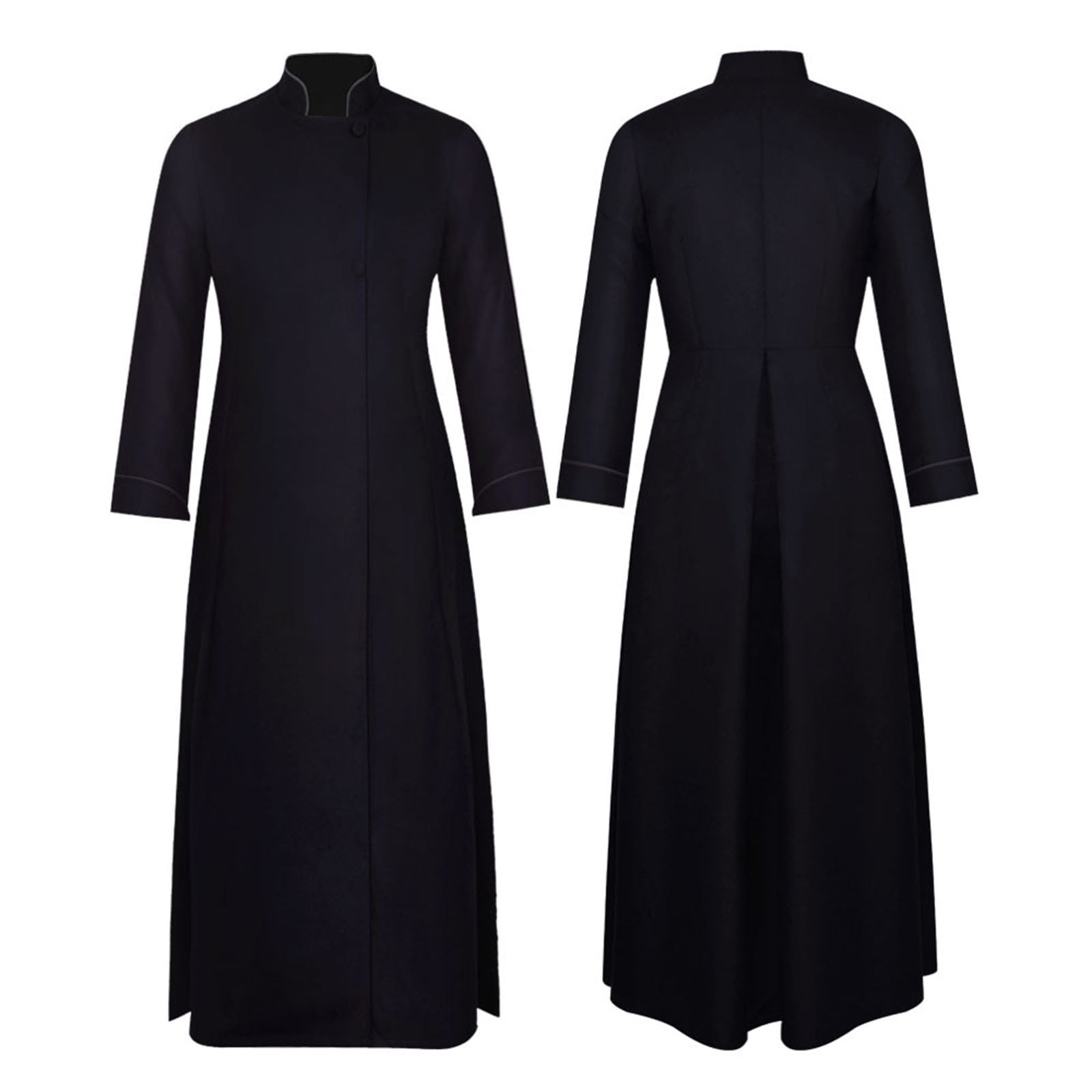 Men's Clergy Robes Minister Choir Robe Medieval Clergy Cassock Preacher ...