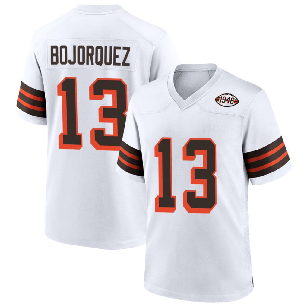 Men's Cleveland Bojorquez 13 White Alternate Sports Player Game ...