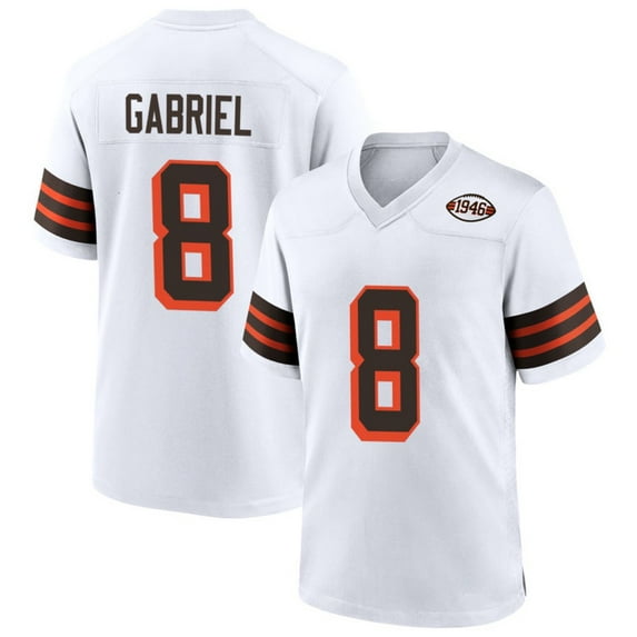 Men's Cleveland Gabriel 8 White Alternate Sports Player Game Stitched ...