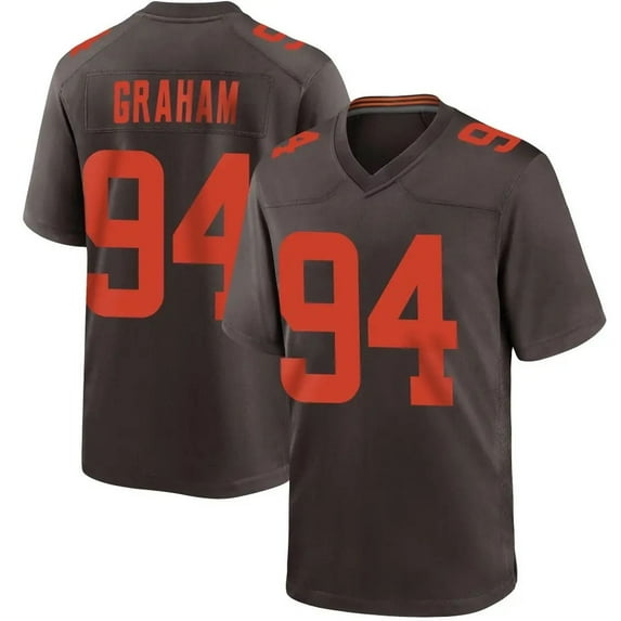 Men's Cleveland Graham 94 Brown Alternate Sports Player Game Stitched ...