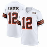 Men's Cleveland Sanders 12 White Alternate Sports Player Game Stitched ...