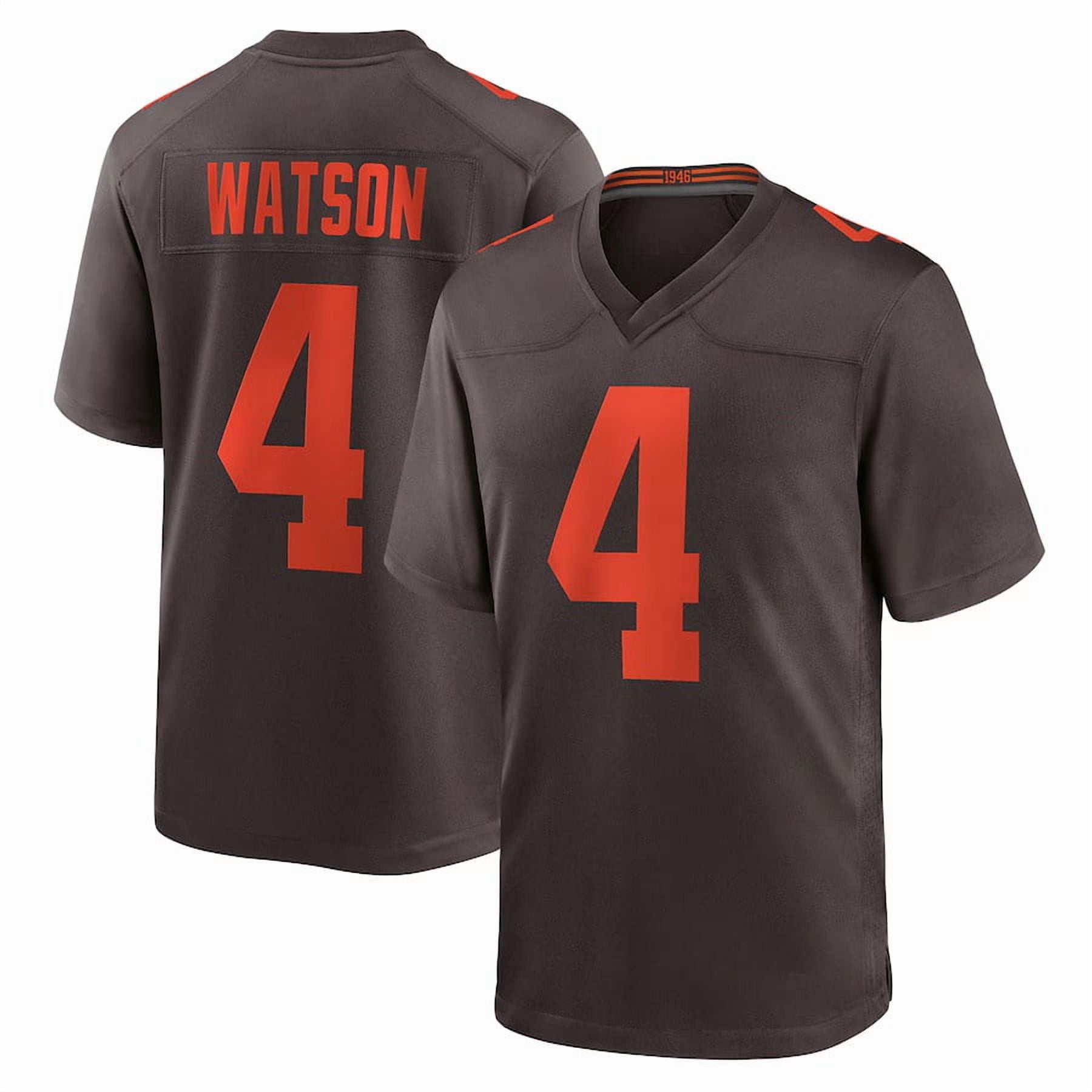 Men's Cleveland Watson 4 Brown Alternate Sports Player Game Stitched ...