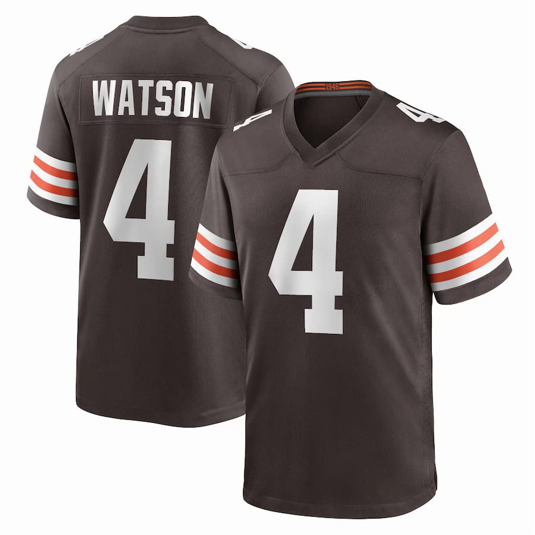 Men's Cleveland Watson 4 Brown Sports Player Game Stitched Name Number ...