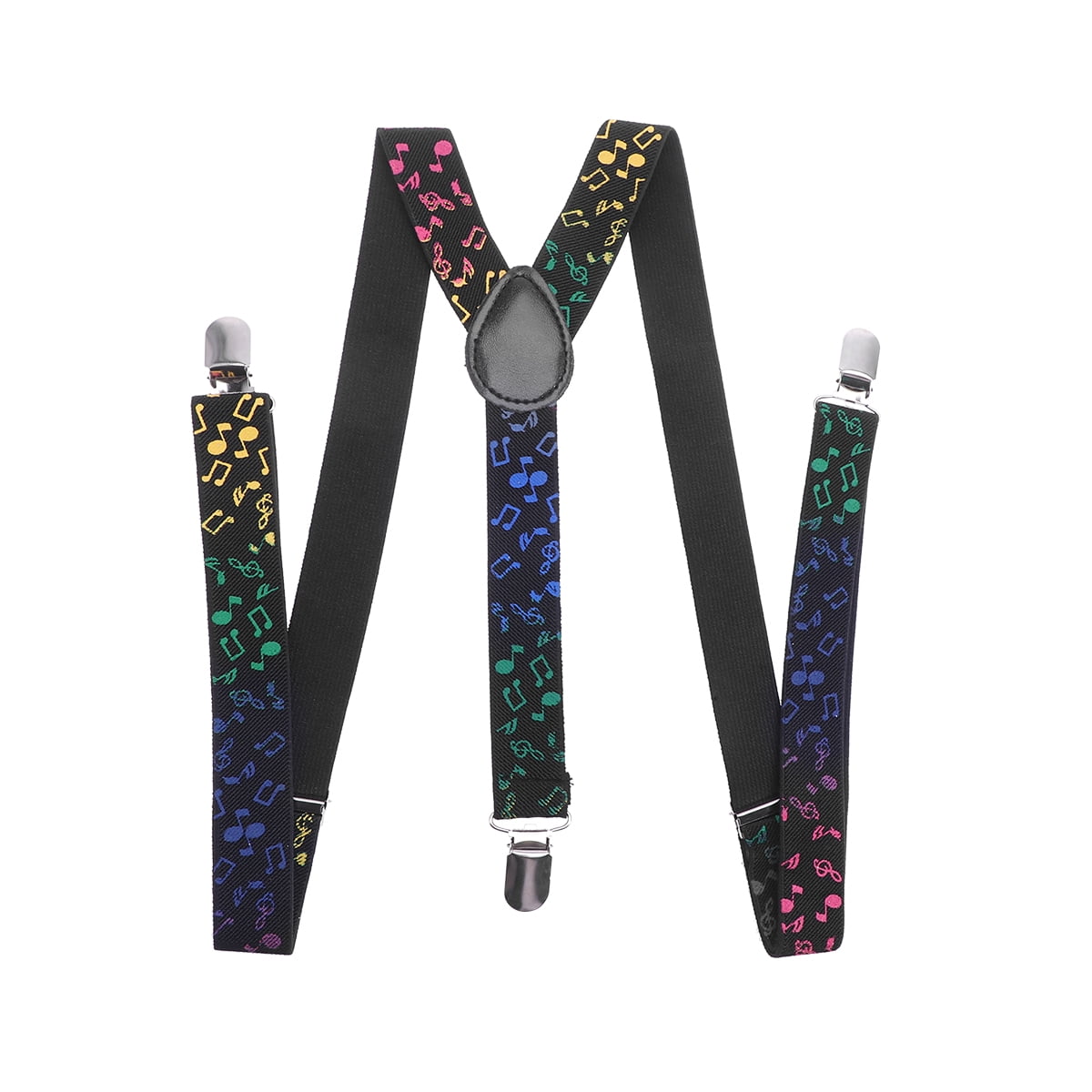 Men's Clip-on Suspenders Adjustable Elastic Y-shaped Braces with Note ...