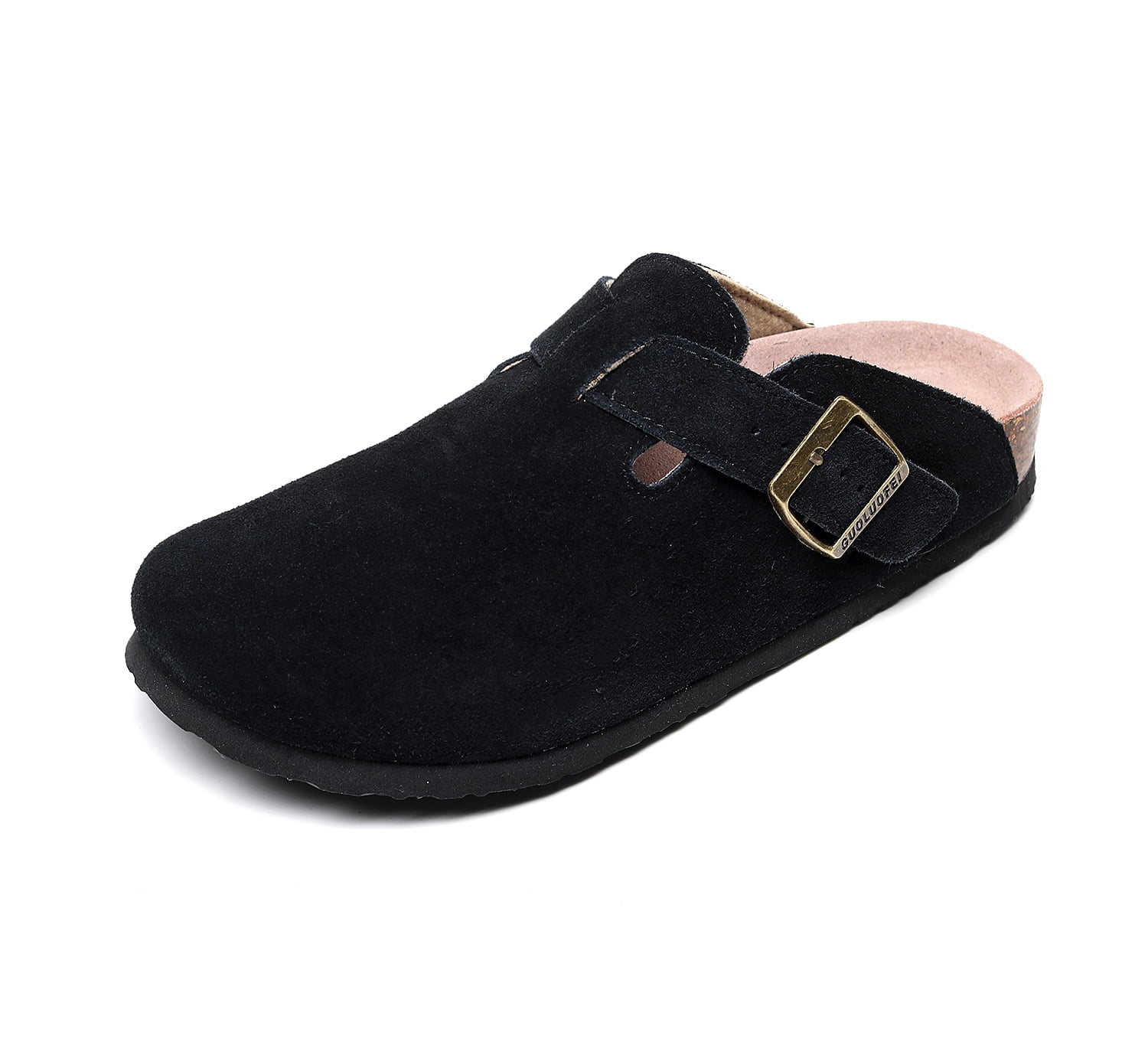 Men's Clogs Adjustable Buckle Slip On Cork Footbed Home Clog Slippers ...