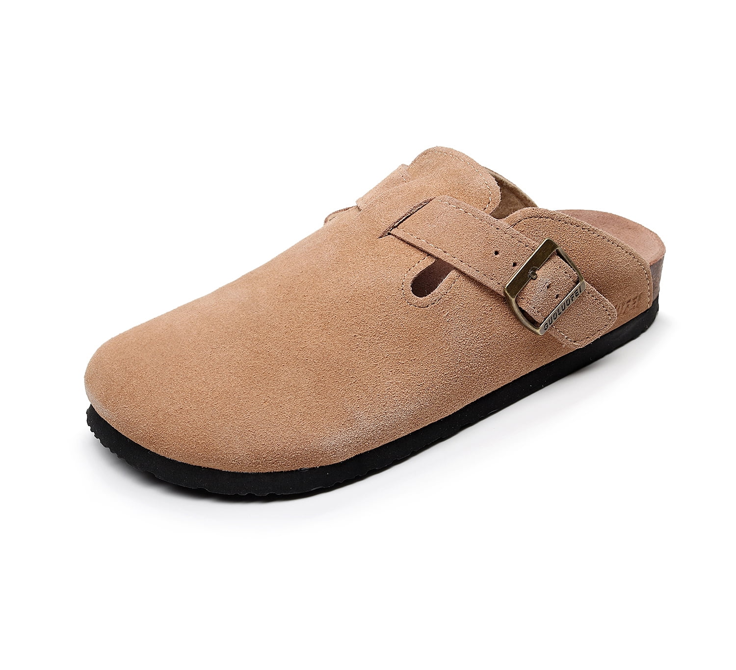 Men's Clogs Adjustable Buckle Slip On Cork Footbed Home Clog Slippers ...