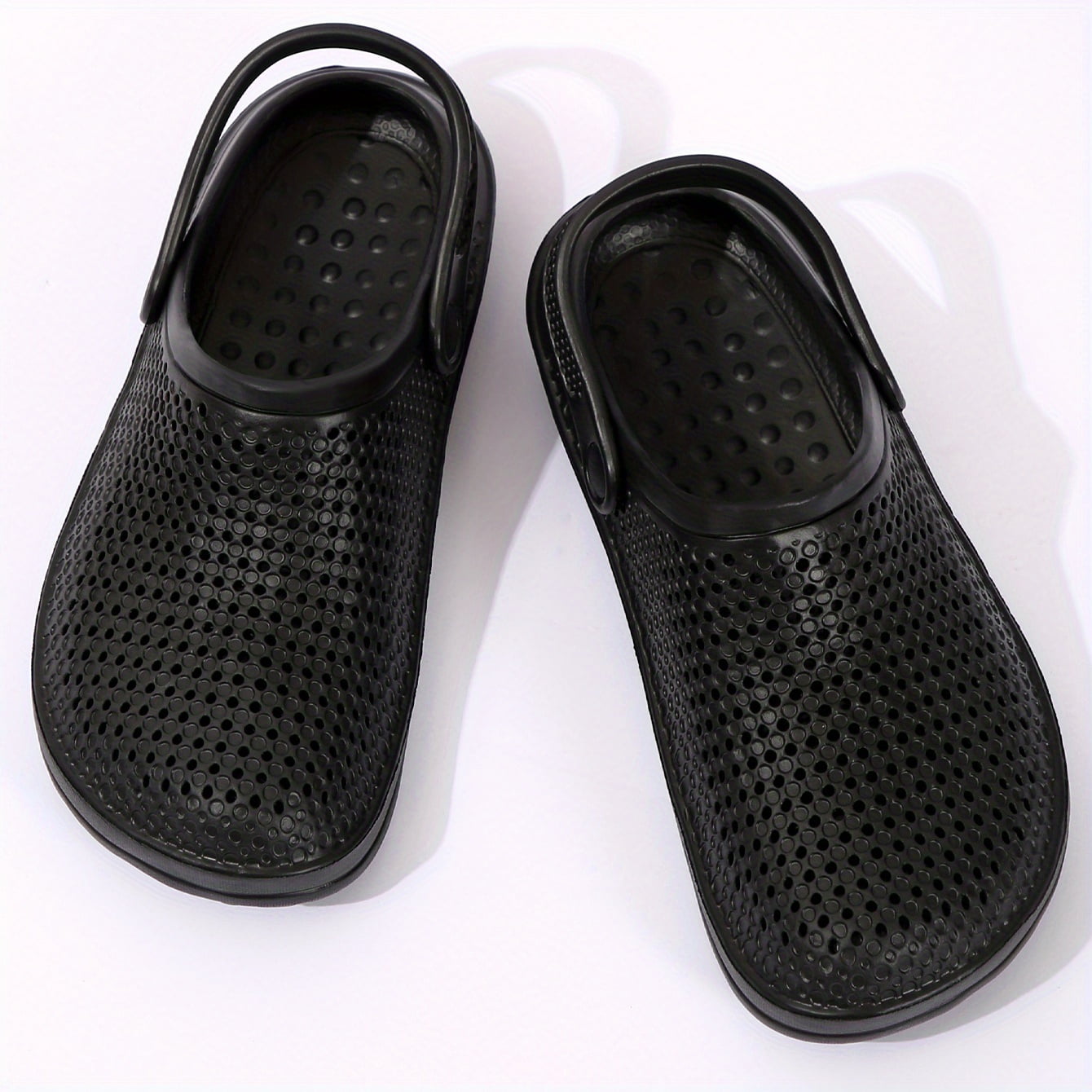 Men's Clogs Water Shoes, Slip-on Closed Toe Sandals, Soft Sole Walking ...