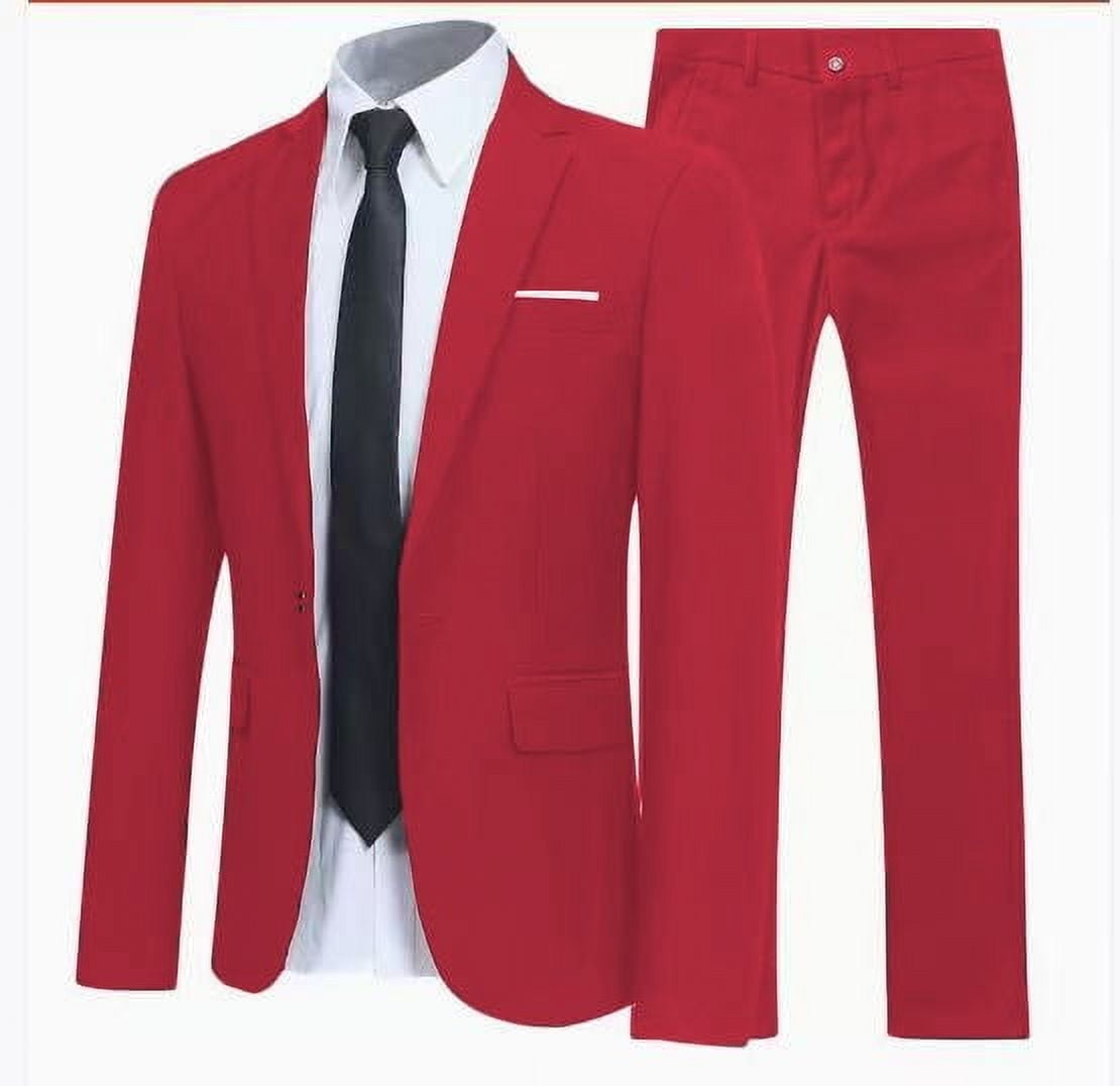 Men's Clothing Male Slim Fit Business Wedding Party Two Piece All My ...