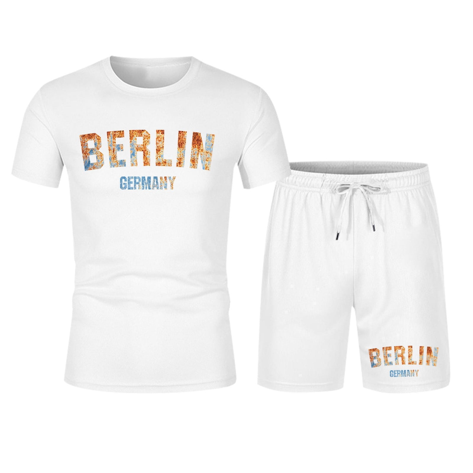Men's Clothing Men's 2 Piece Tracksuit Jogging Suit Comfortable Summer ...