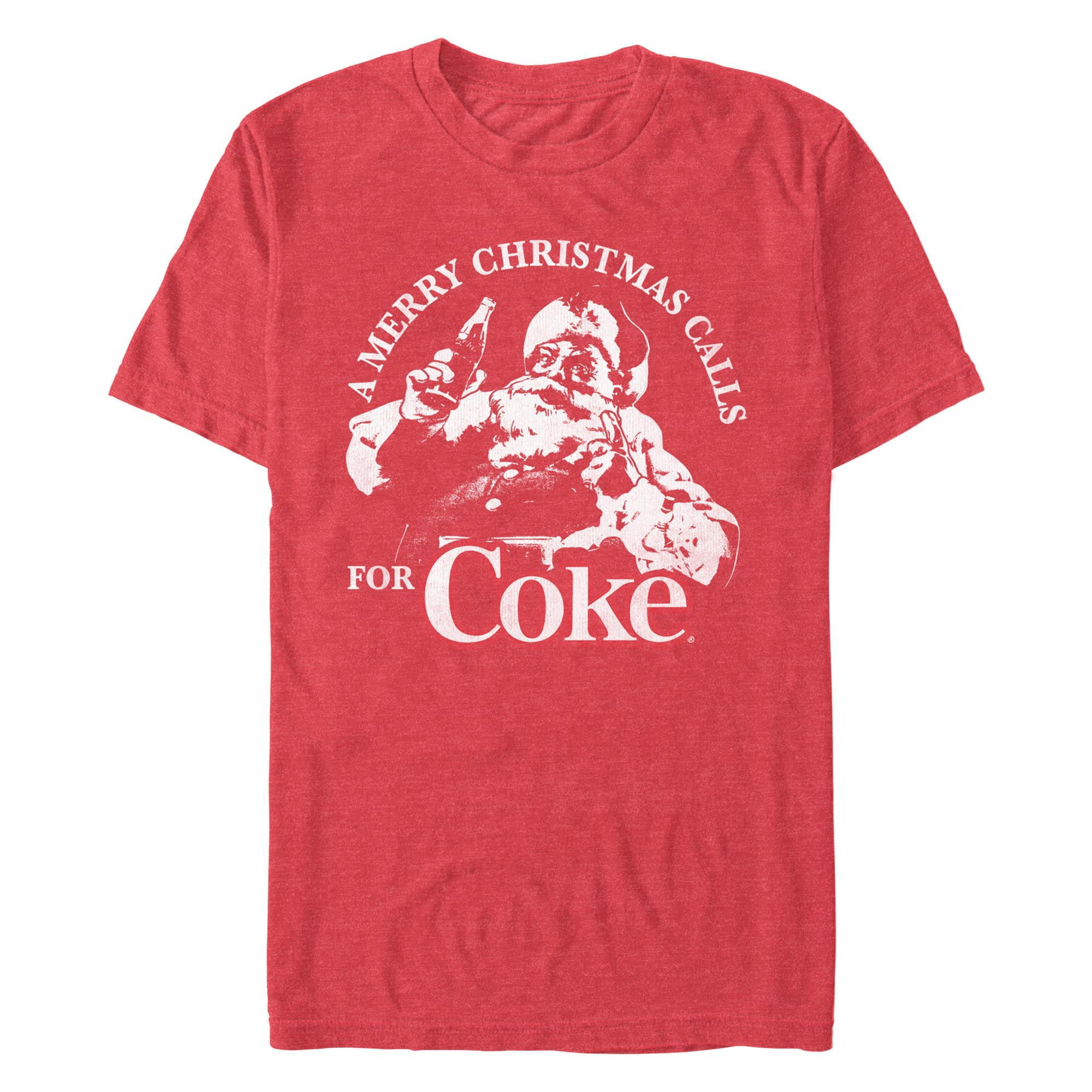 Men's Coca Cola Merry Christmas Graphic T-Shirt - Walmart.com