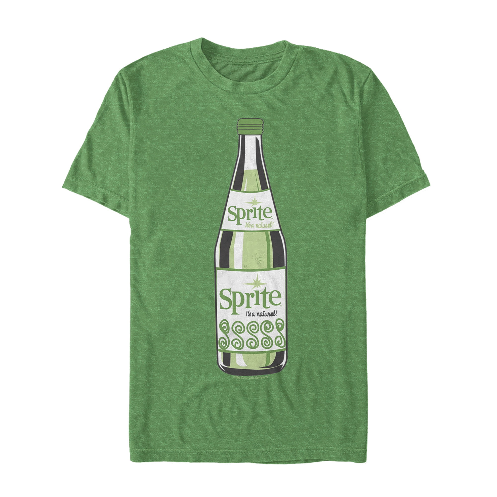 Men's Coca Cola Vintage Sprite Bottle Graphic Tee Kelly Heather Large ...