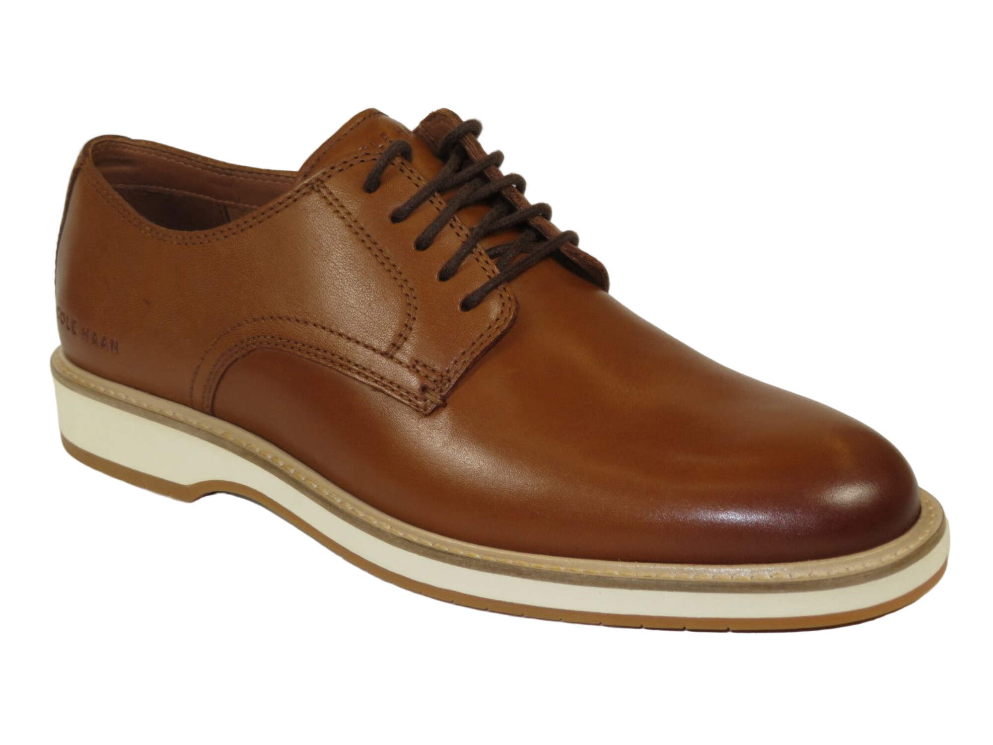 Men's Cole Haan Leather Shoes Lace up Derby Comfort Morse 41601 Tan ...