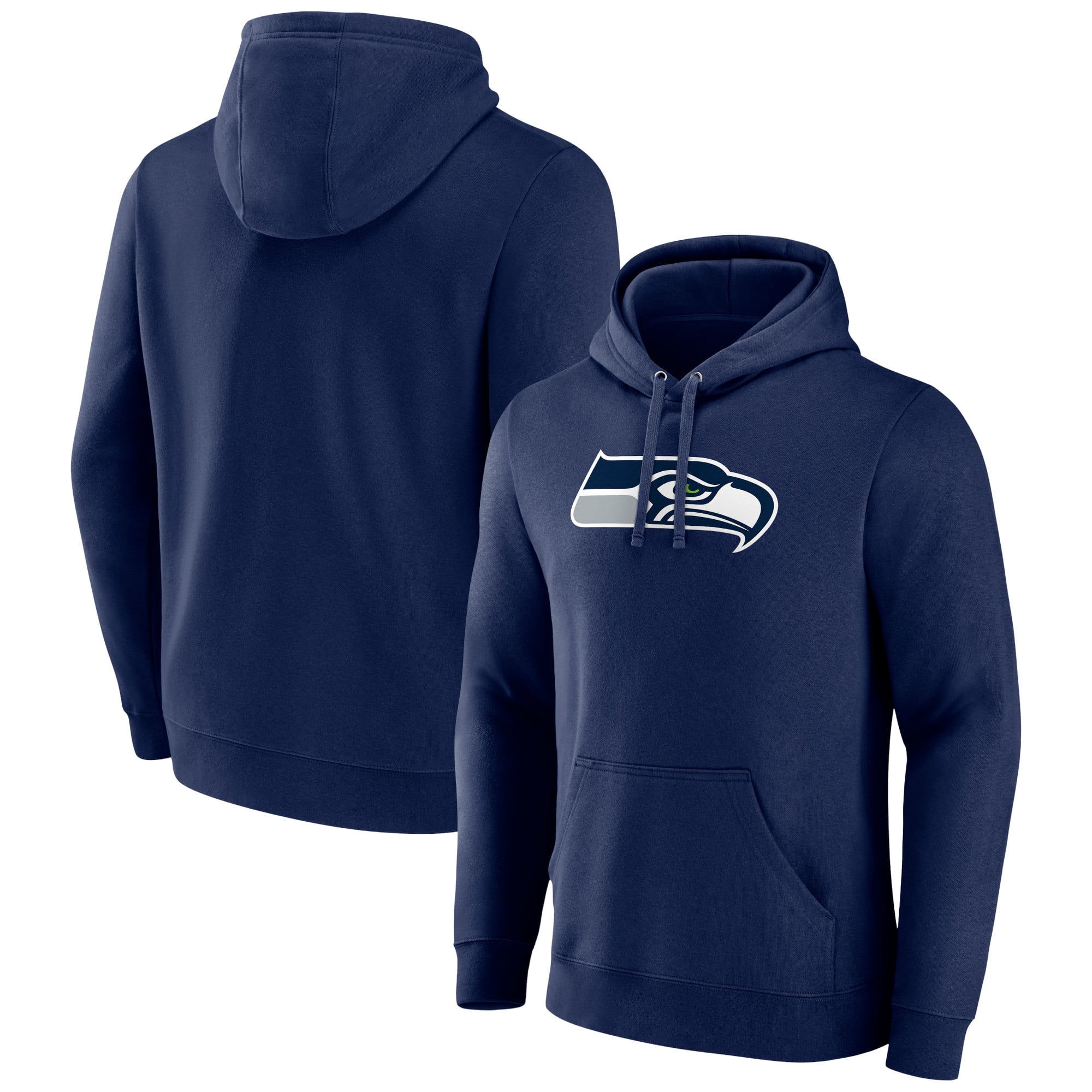 Men's College Navy Seattle Seahawks Primary Team Logo Fitted Pullover ...