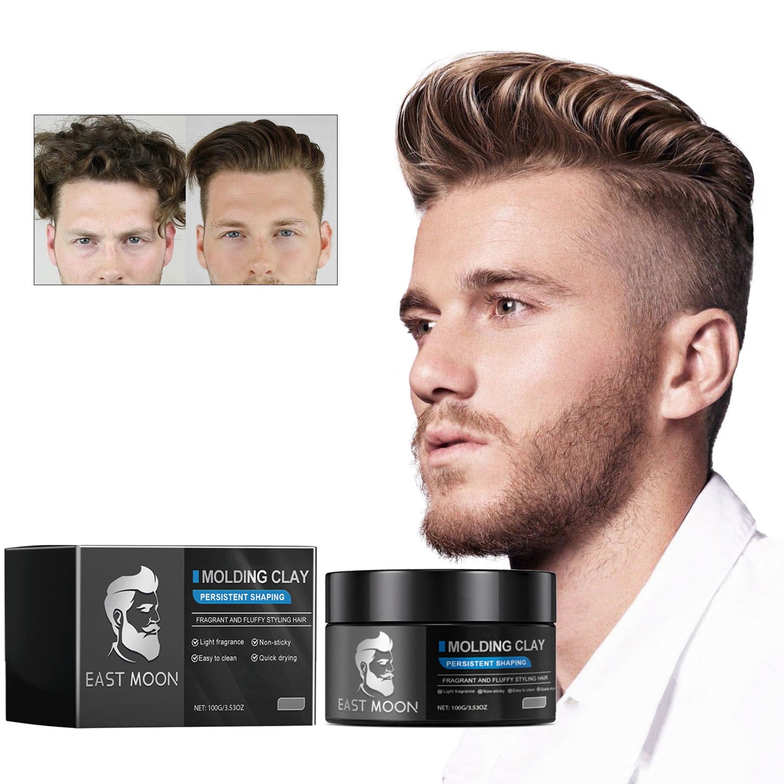 Men's Colored Hair Wax | Long Lasting Hold & Styling | Adds Shine ...