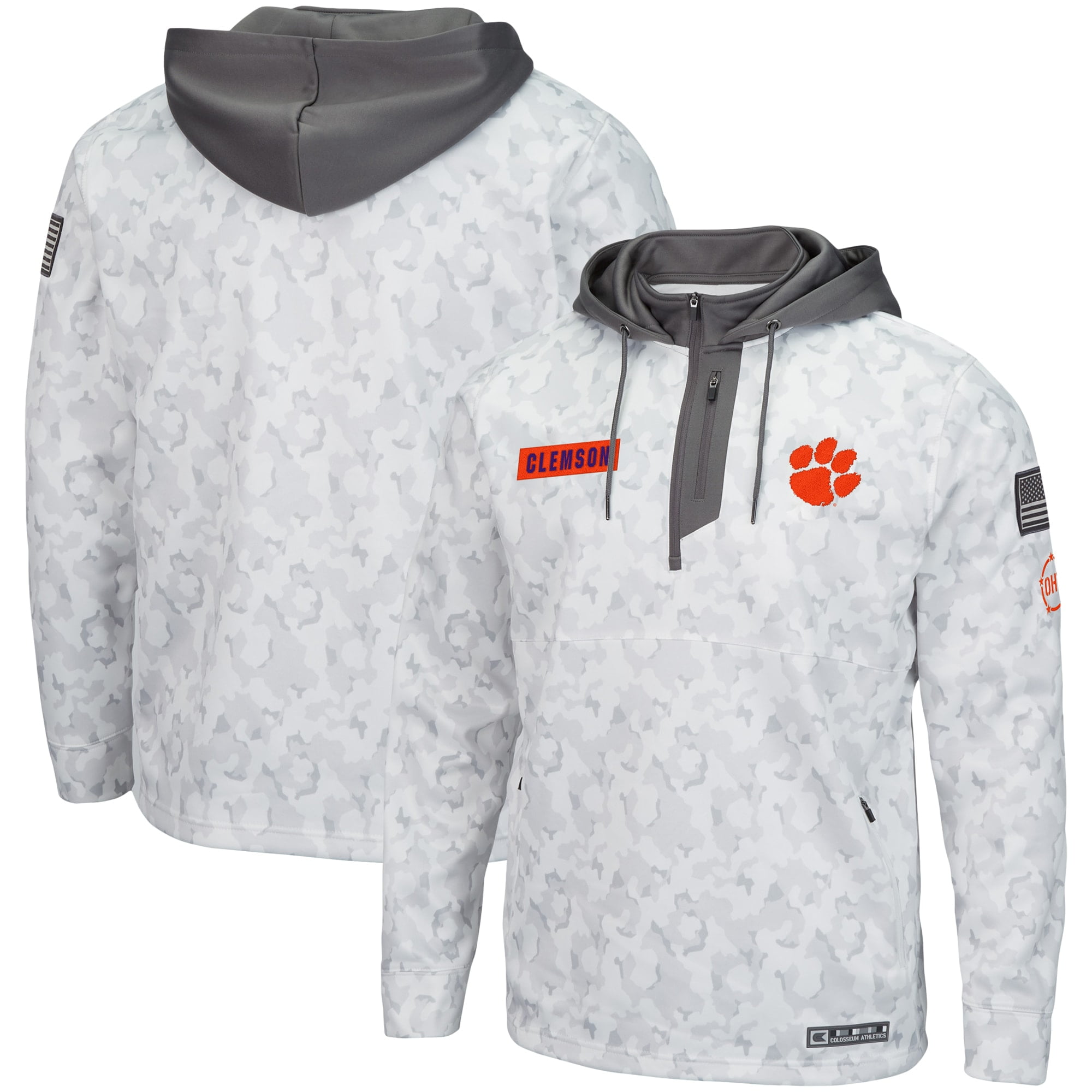 Men's Colosseum Arctic Camo Clemson Tigers OHT Military Appreciation ...