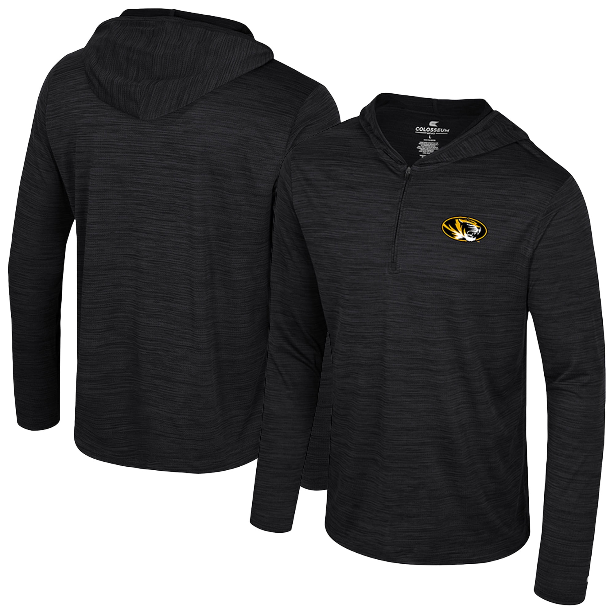 Men's Colosseum Black Missouri Tigers Always Sunny Lightweight Quarter ...