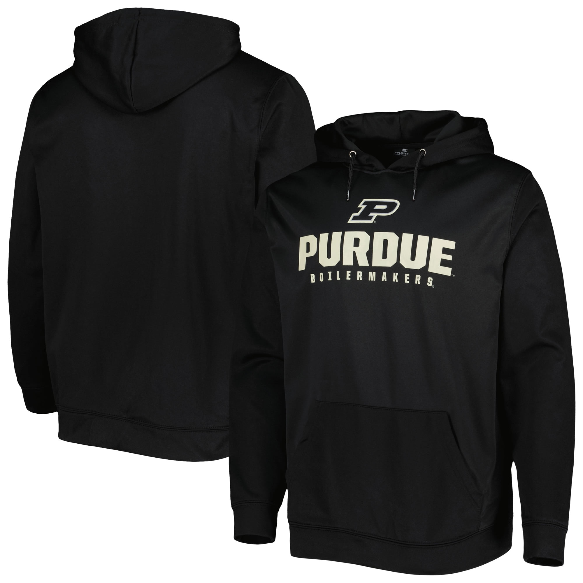 Men's Colosseum Black Purdue Boilermakers Team Lantern Pullover Hoodie ...