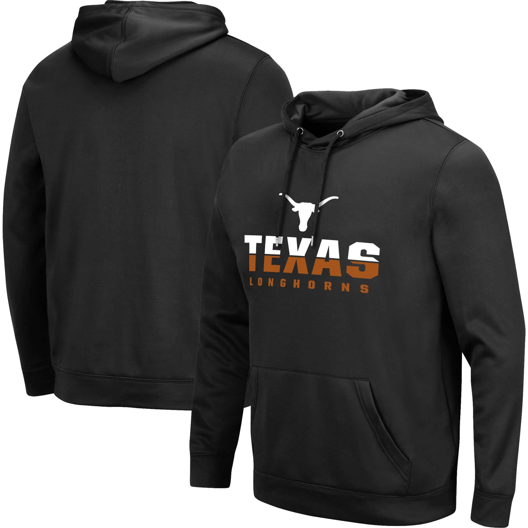 Men's Colosseum Black Texas Longhorns Lantern Pullover Hoodie - Walmart.com